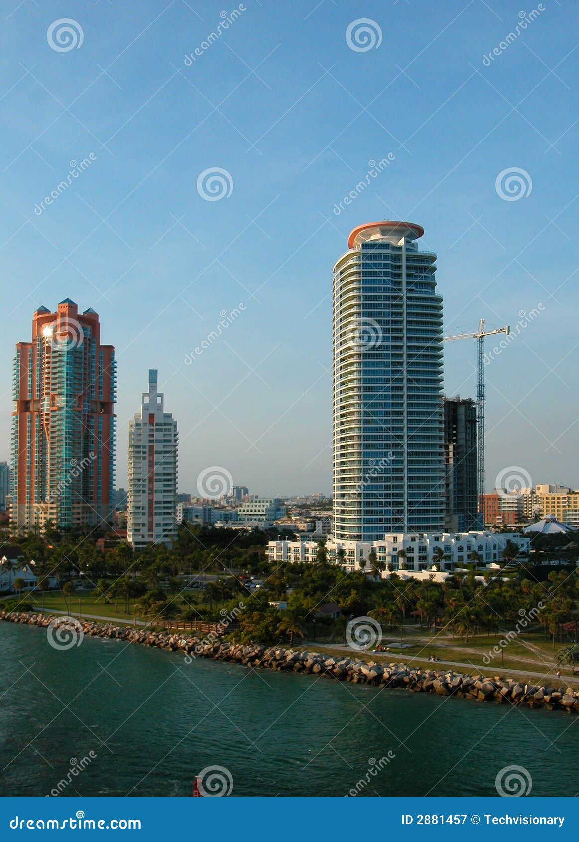 Buildings on Florida Coast stock image. Image of waterfront - 2881457