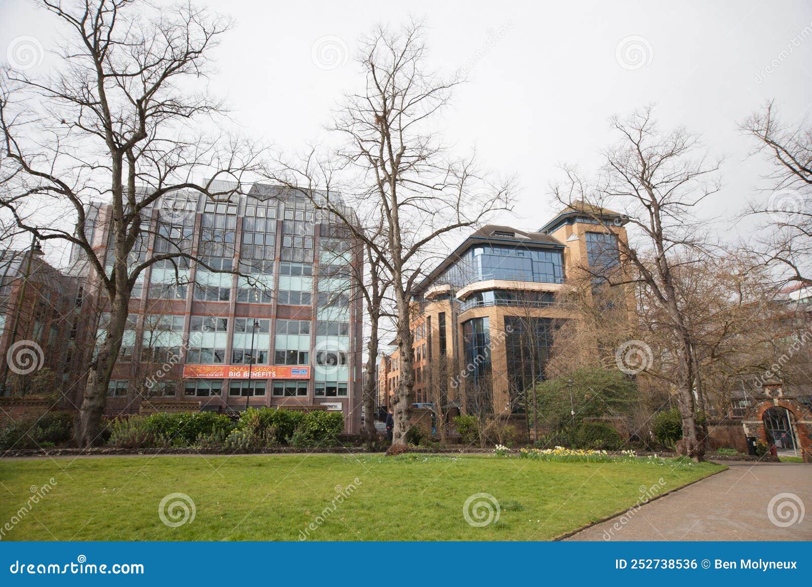Buildings by Forbury Park in Reading, Berkshire in the UK Editorial ...