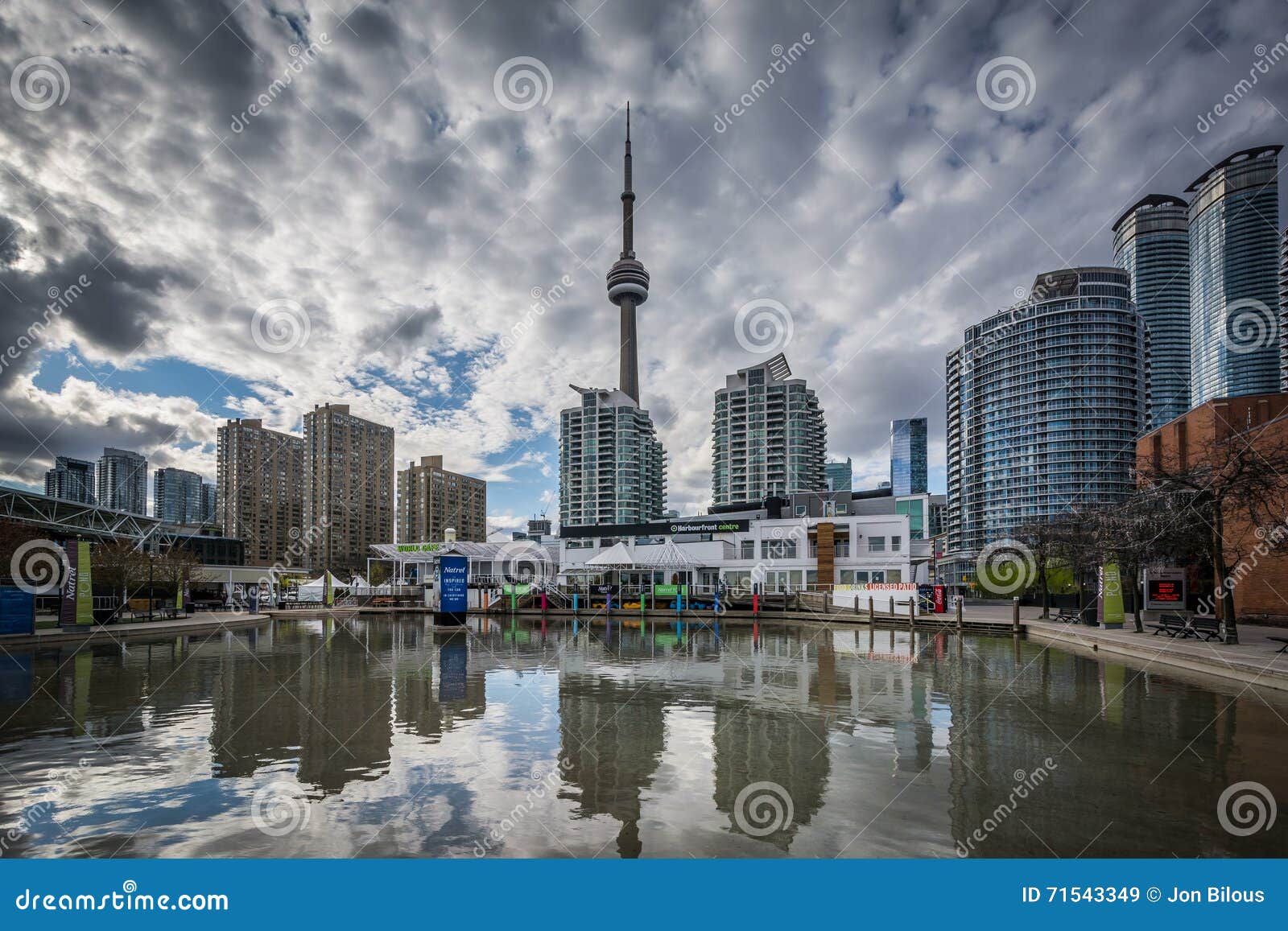 Buildings at the Harbourfront, in Toronto, Ontario. Editorial Stock ...