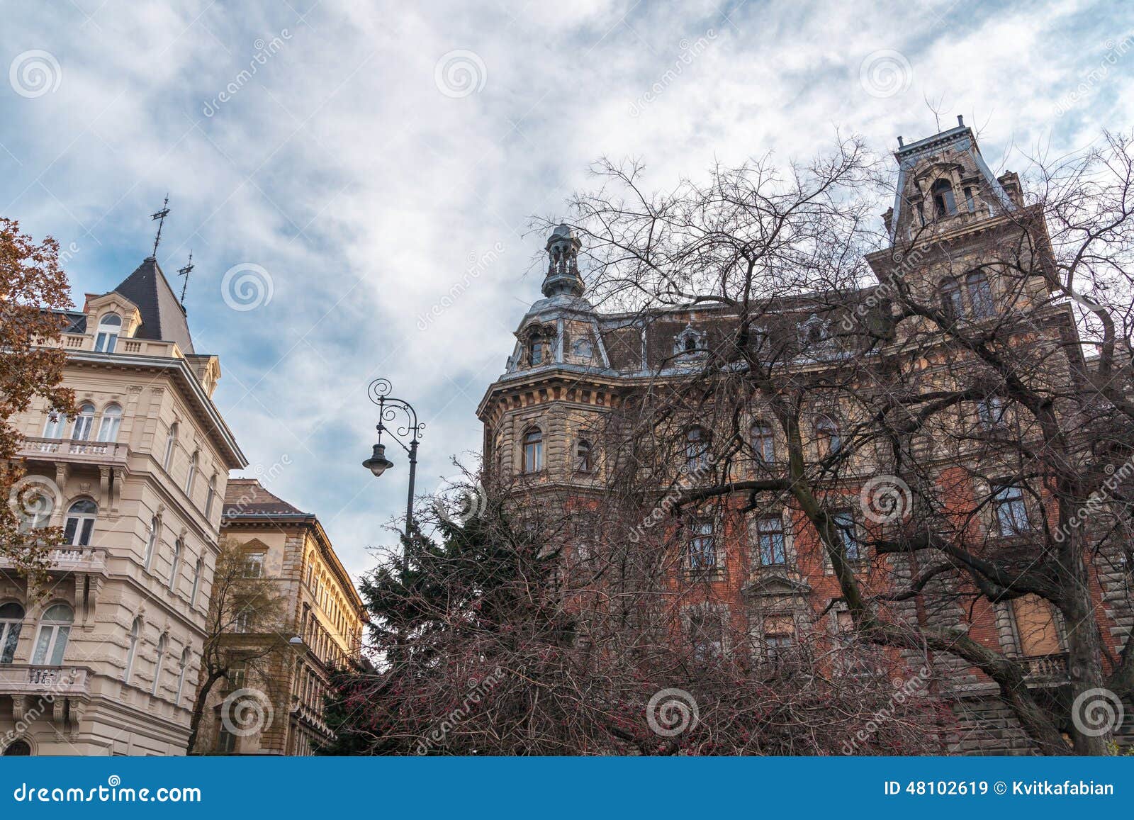 Buildings in the Historic Center of Budapest Stock Image - Image of ...
