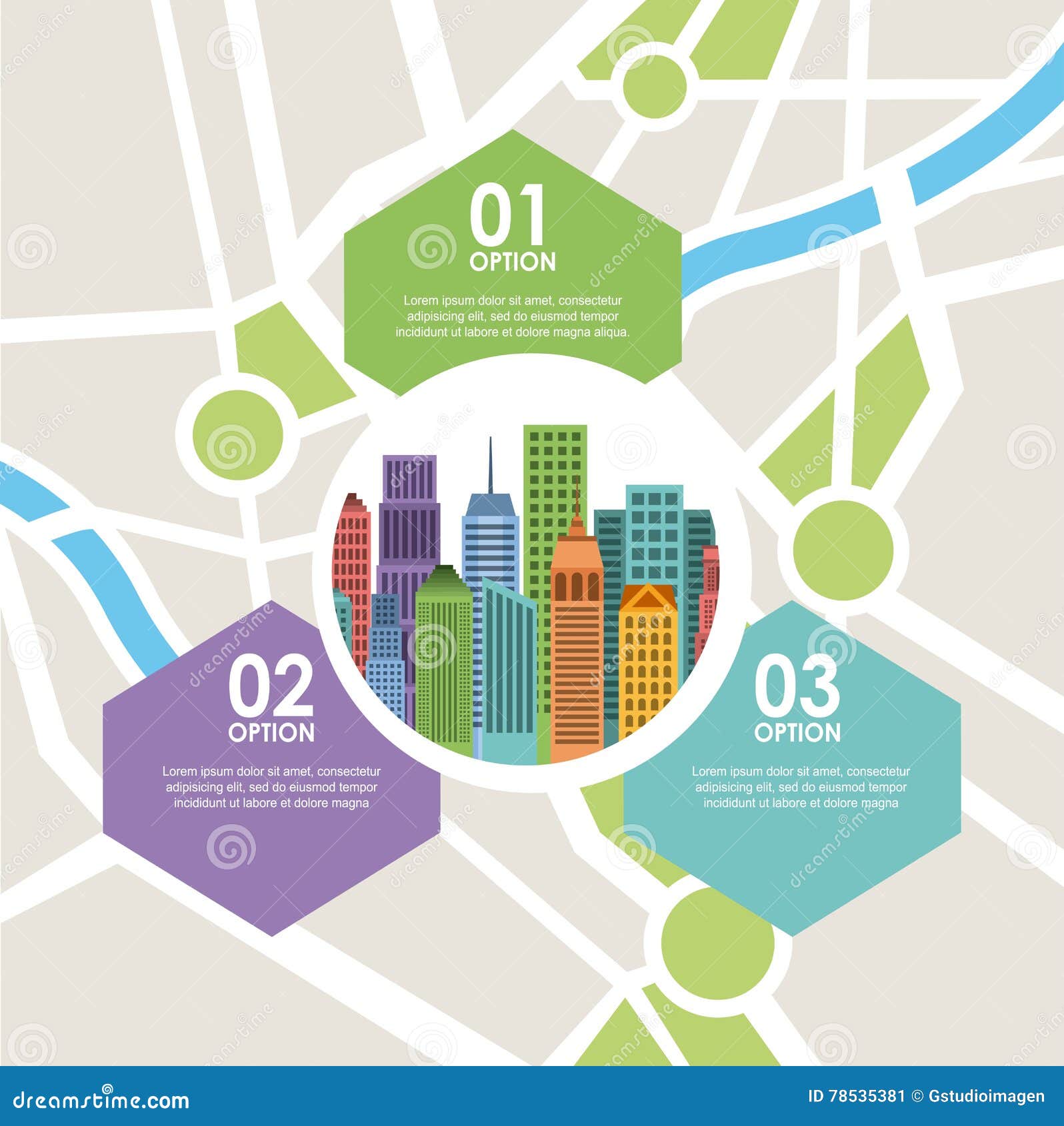 Buildings Infographic City Presentation Stock Illustration ...