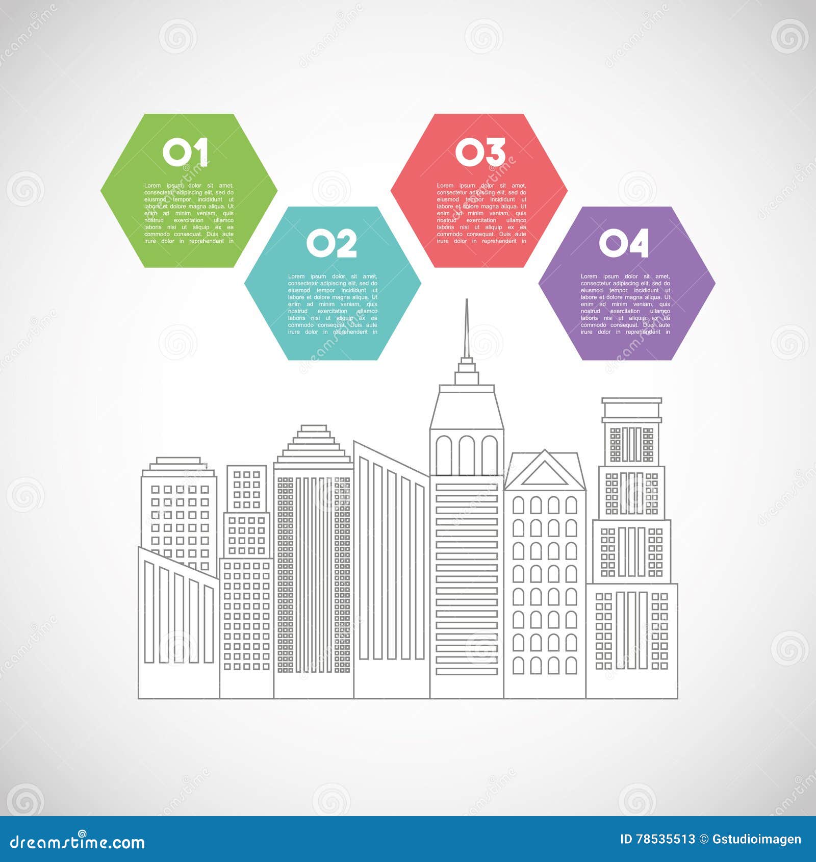 Buildings Infographic City Presentation Stock Illustration ...