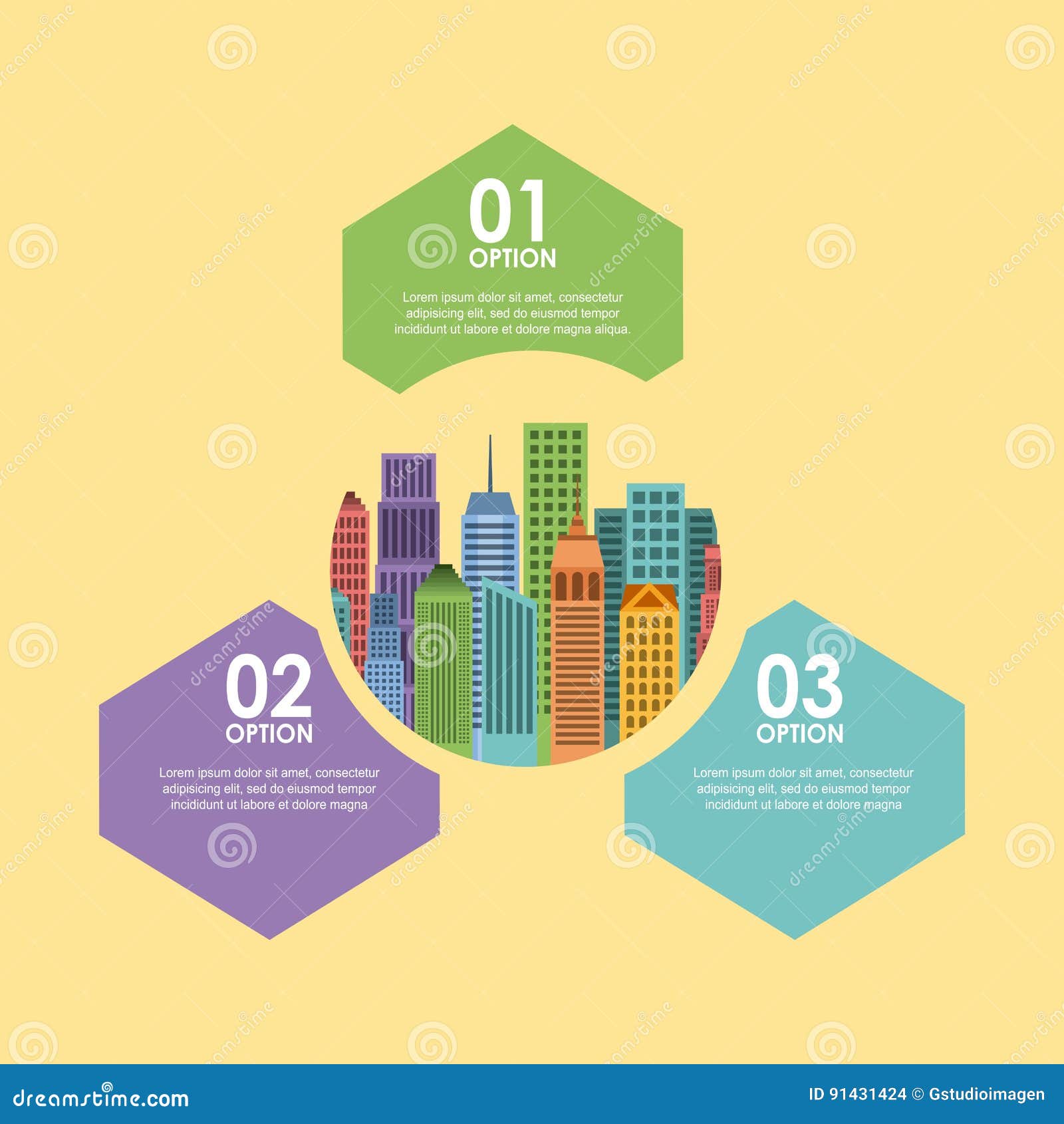 Buildings Infographic City Presentation Stock Vector - Illustration of ...