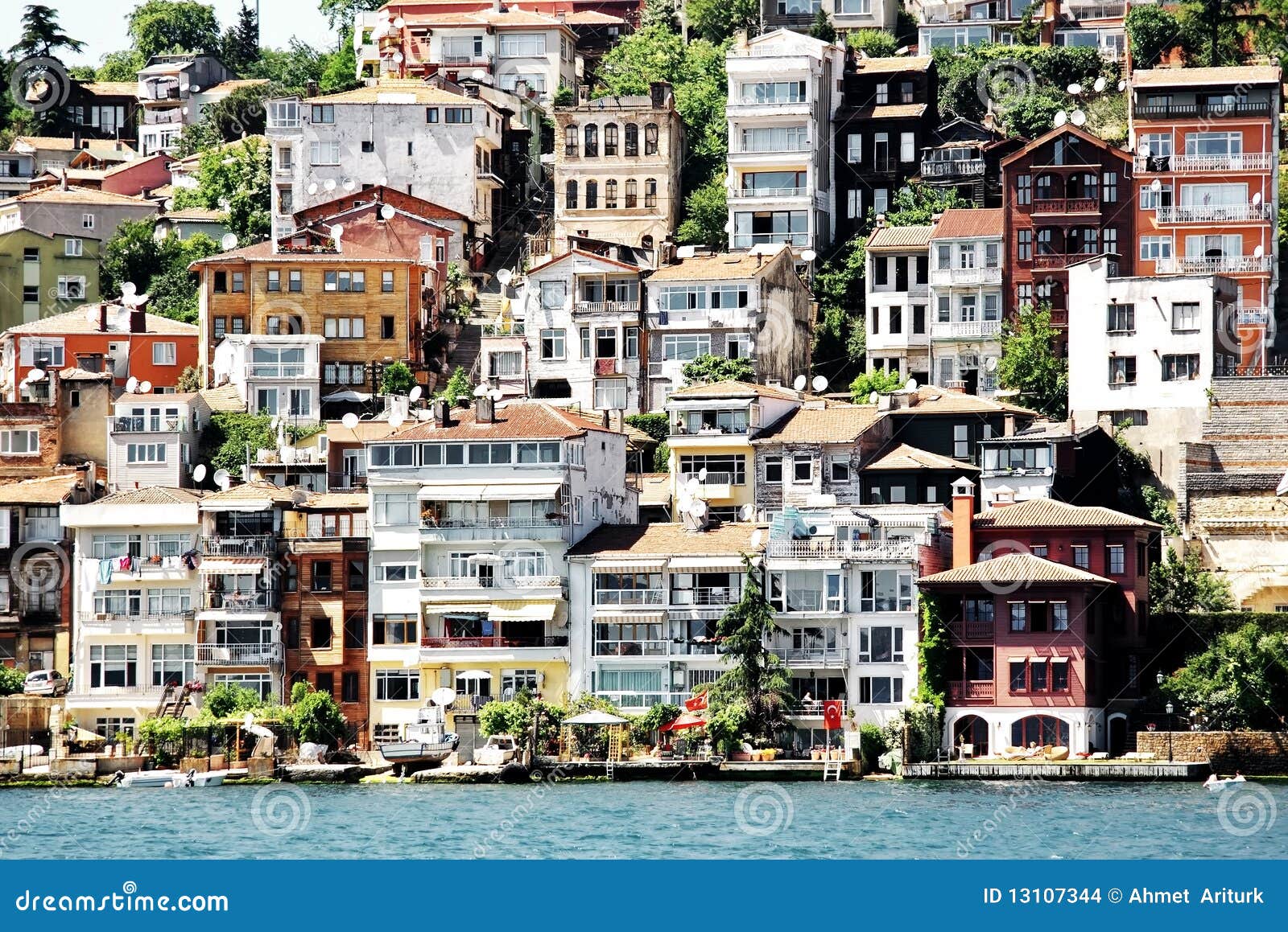 Buildings in Istanbul stock photo. Image of population - 13107344