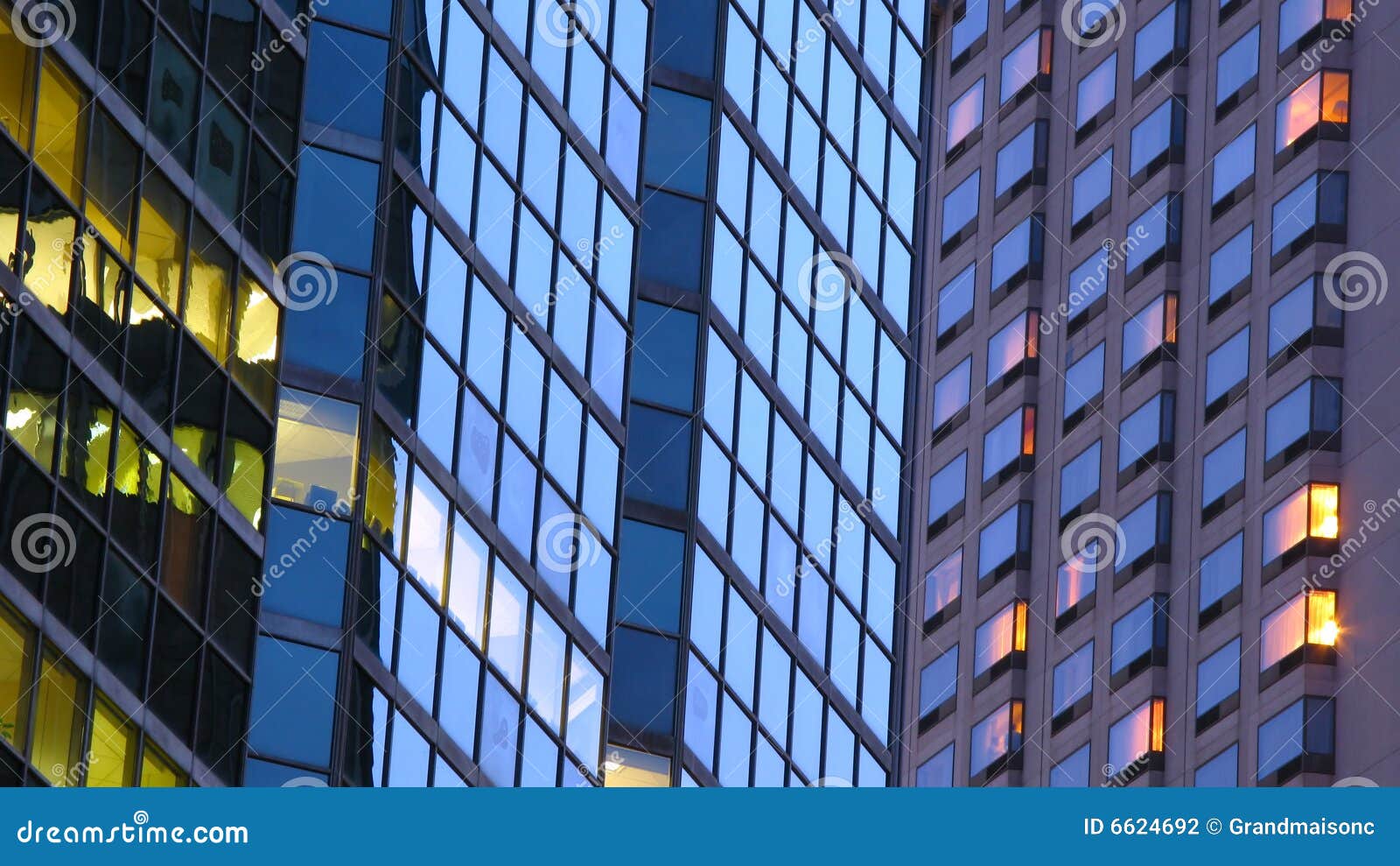 Buildings Lights Background Stock Photo - Image of city, glass: 6624692
