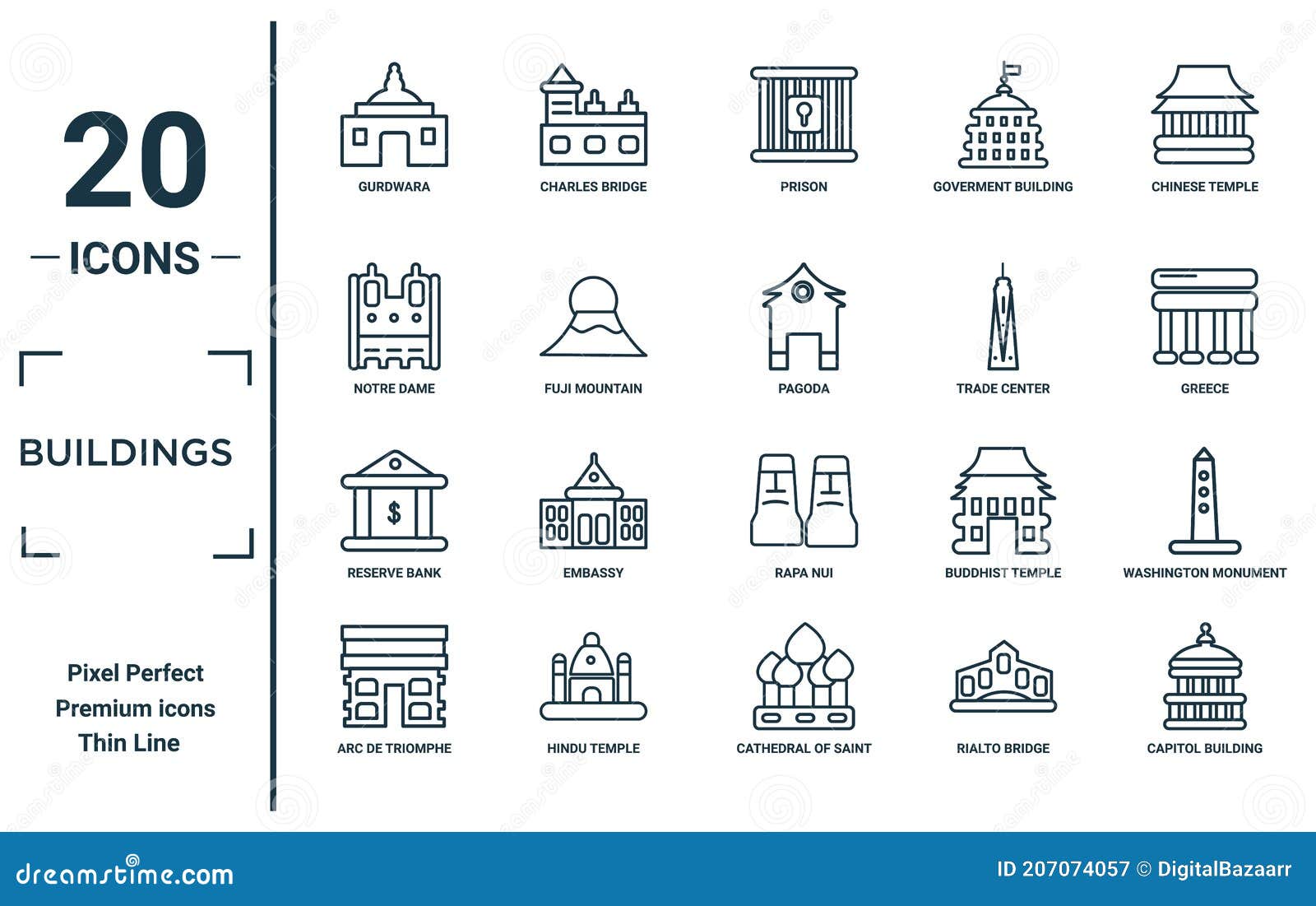 Linear Notre Dame Icon From Buildings Outline Collection. Thin Line ... Linear Notre Dame Icon From Buildings Outline Collection. Thin Line ...