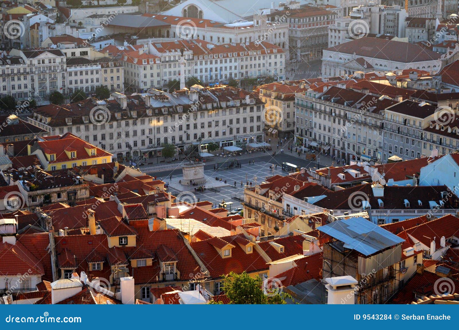 Buildings in Lisbon Portugal Stock Photo - Image of downtown, populated ...