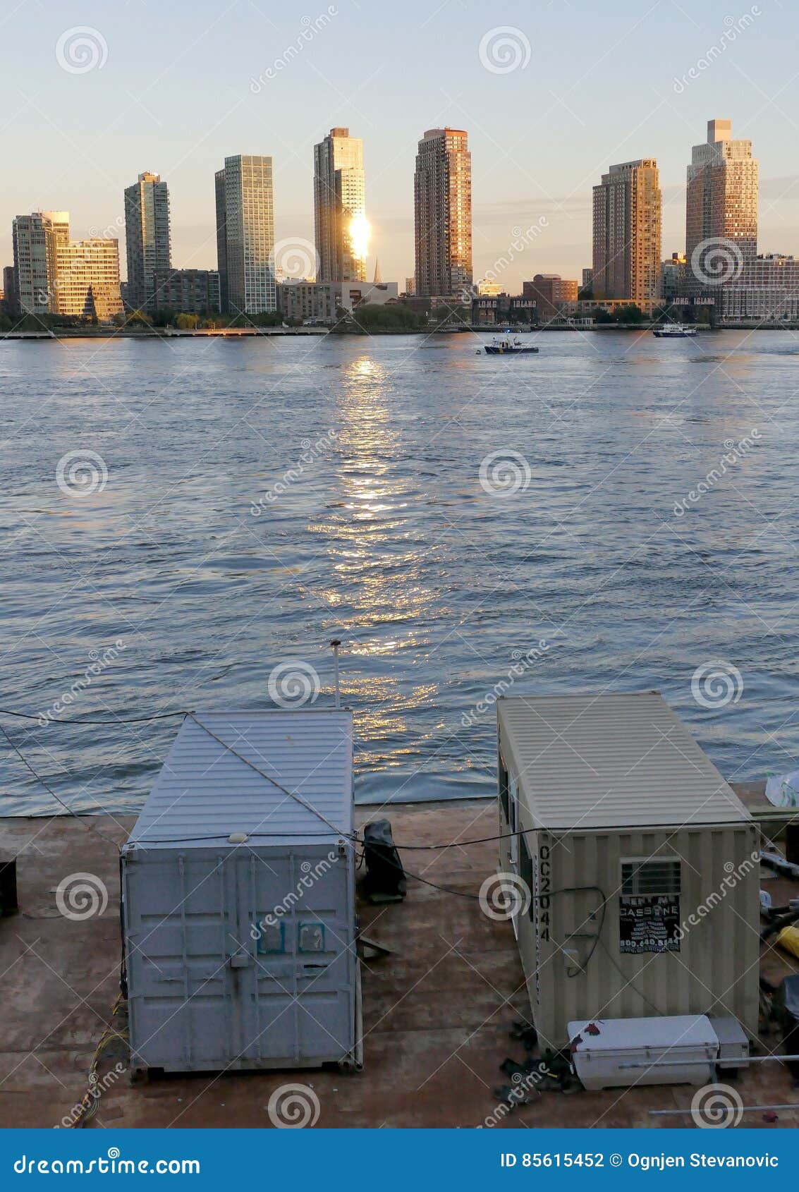 Buildings of Long Island in Front of Eas-t River Editorial Photography ...