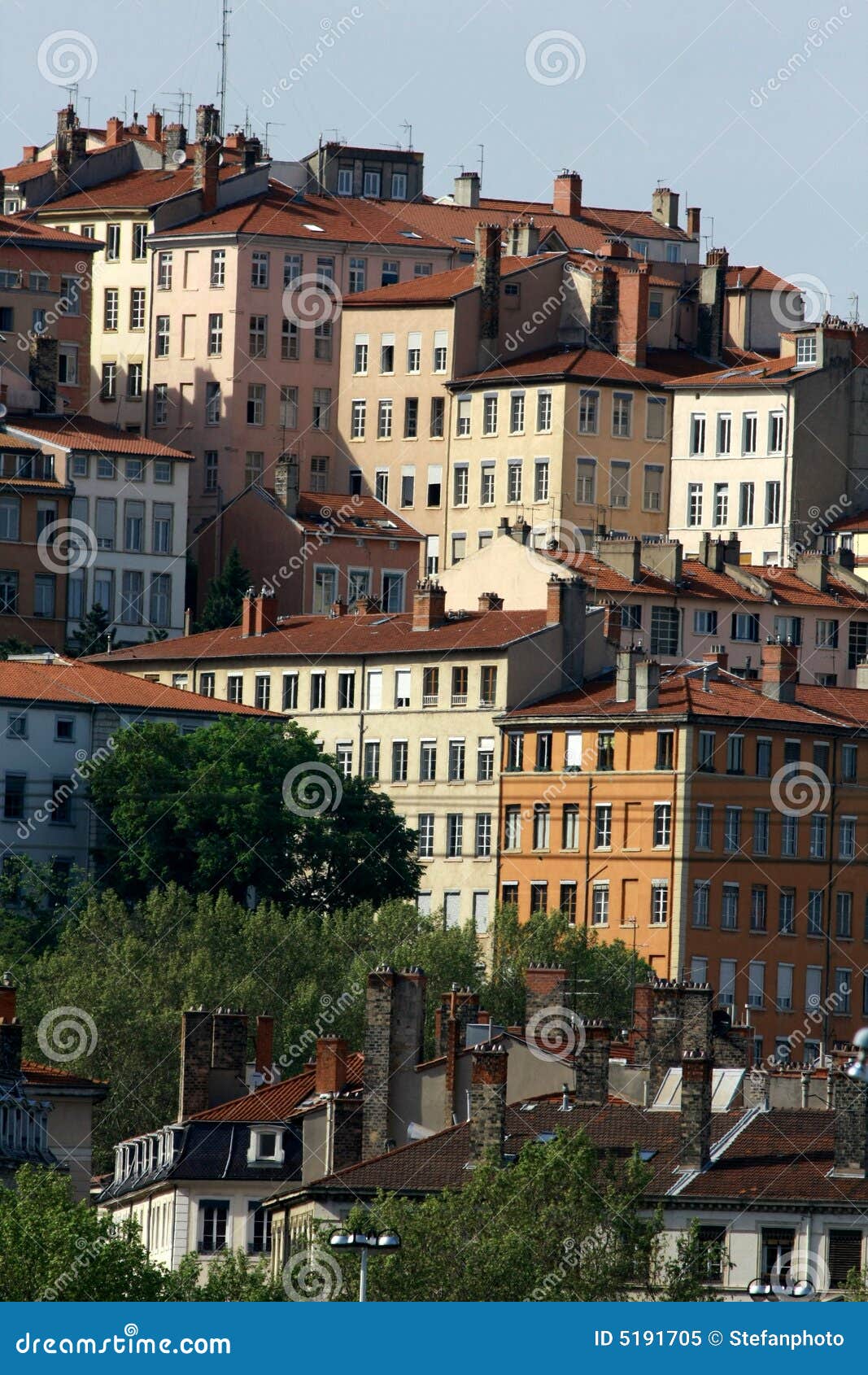 Buildings in Lyon stock image. Image of europe, sunlight - 5191705