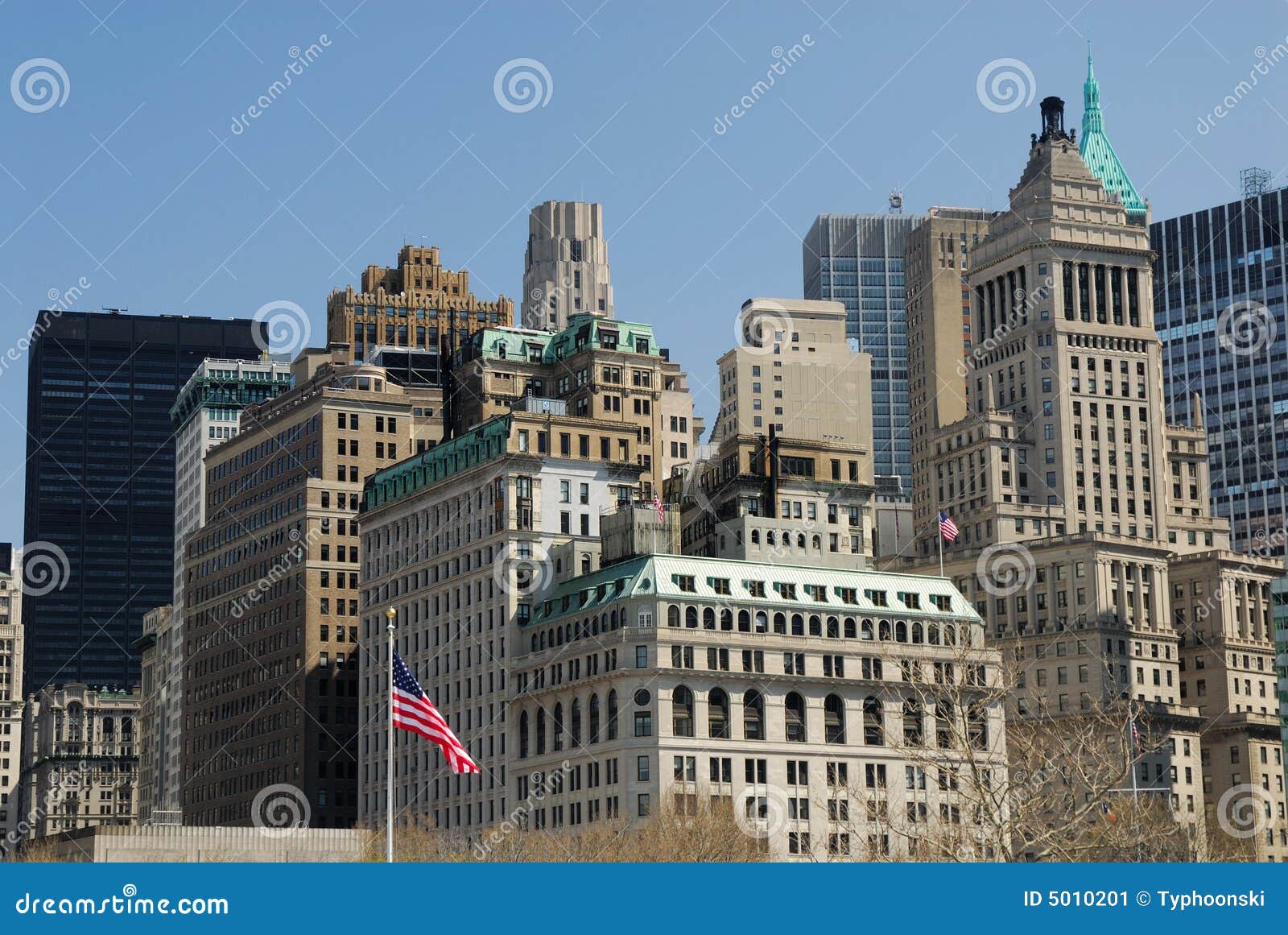 Buildings in Manhattan stock image. Image of american - 5010201