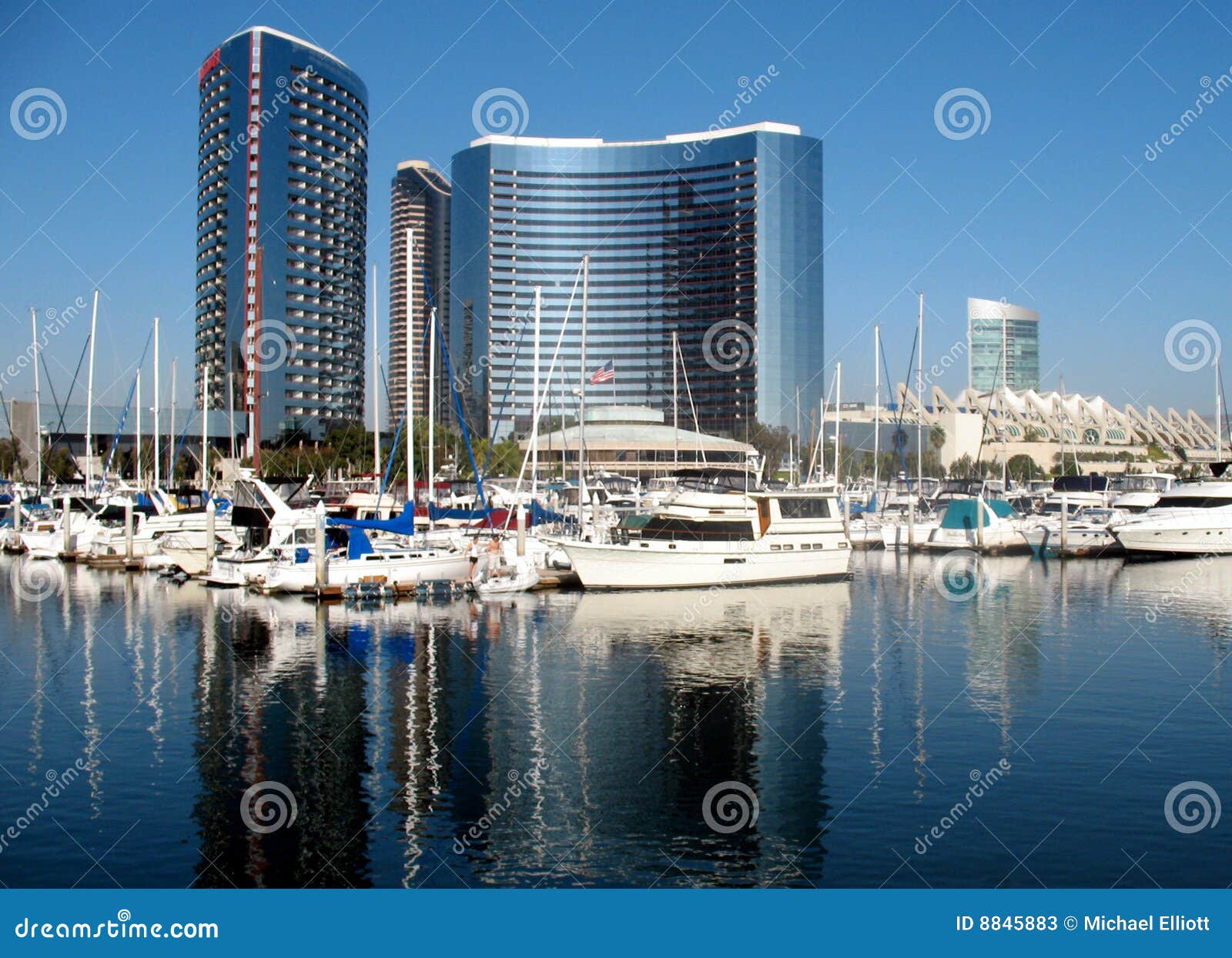 Buildings and Marina stock image. Image of glass, architecture - 8845883