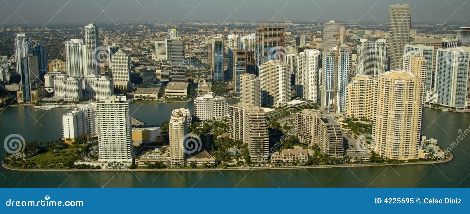 Apartment Buildings in Miami Stock Image - Image of area, nature: 4225695