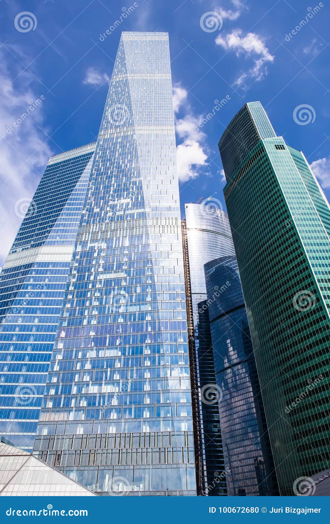 Buildings of Modern Business Center Stock Photo - Image of blue ...