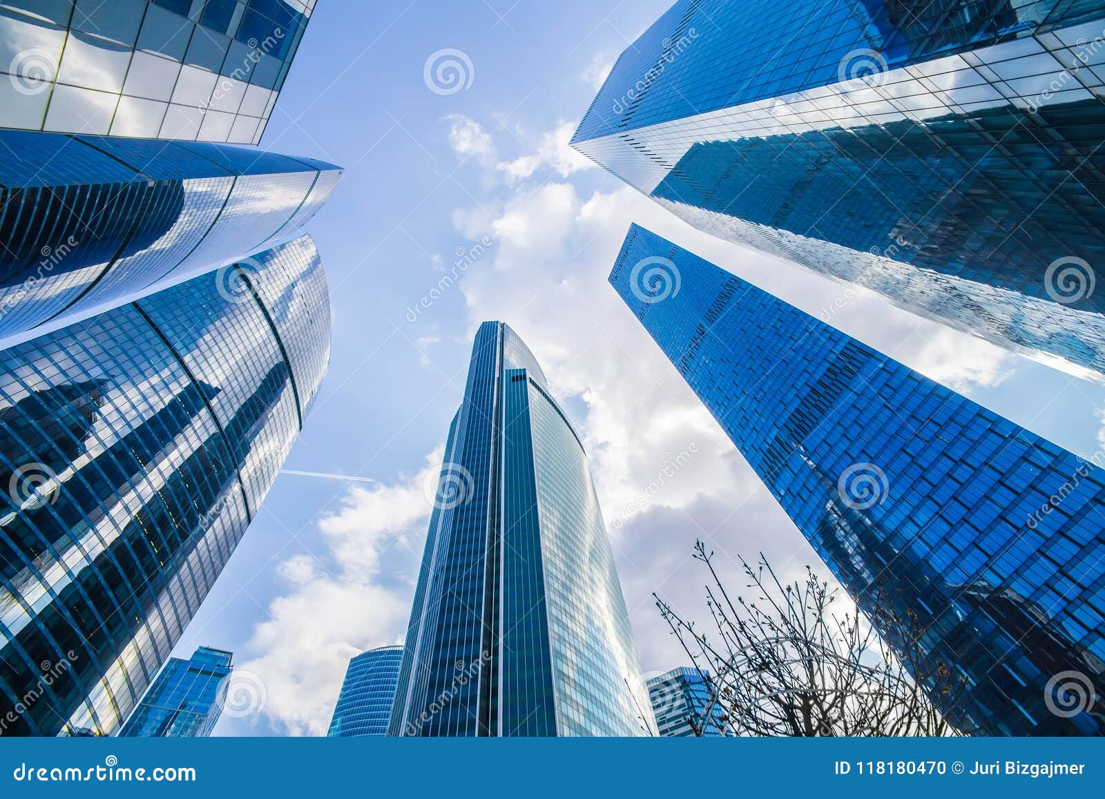 Buildings of Modern Business Center Stock Photo - Image of angle, high ...