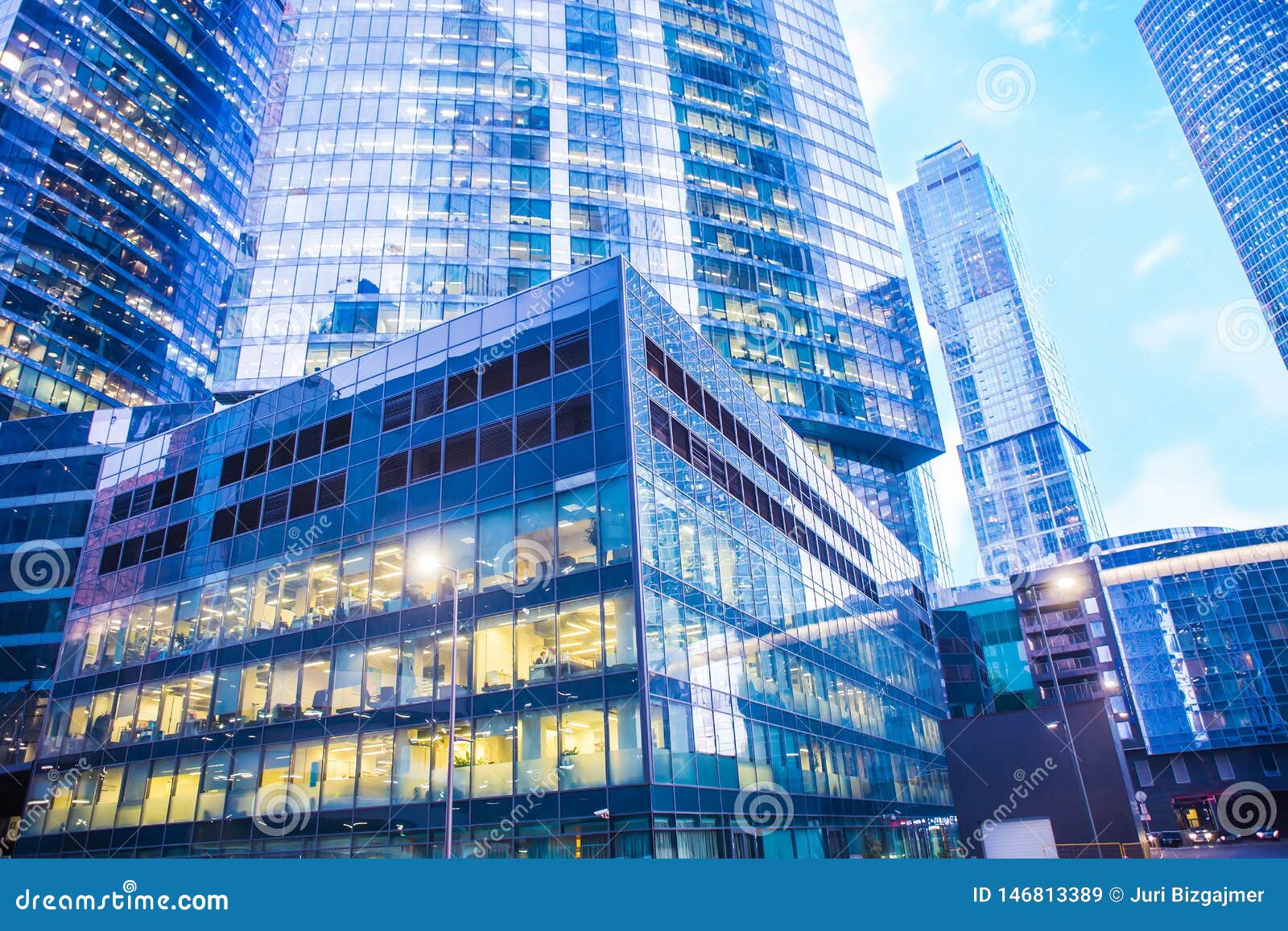 Buildings of Modern Business Center Stock Image - Image of business ...