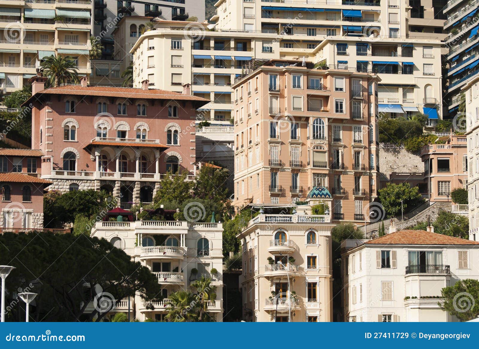 Buildings in Monaco stock image. Image of european, famous - 27411729