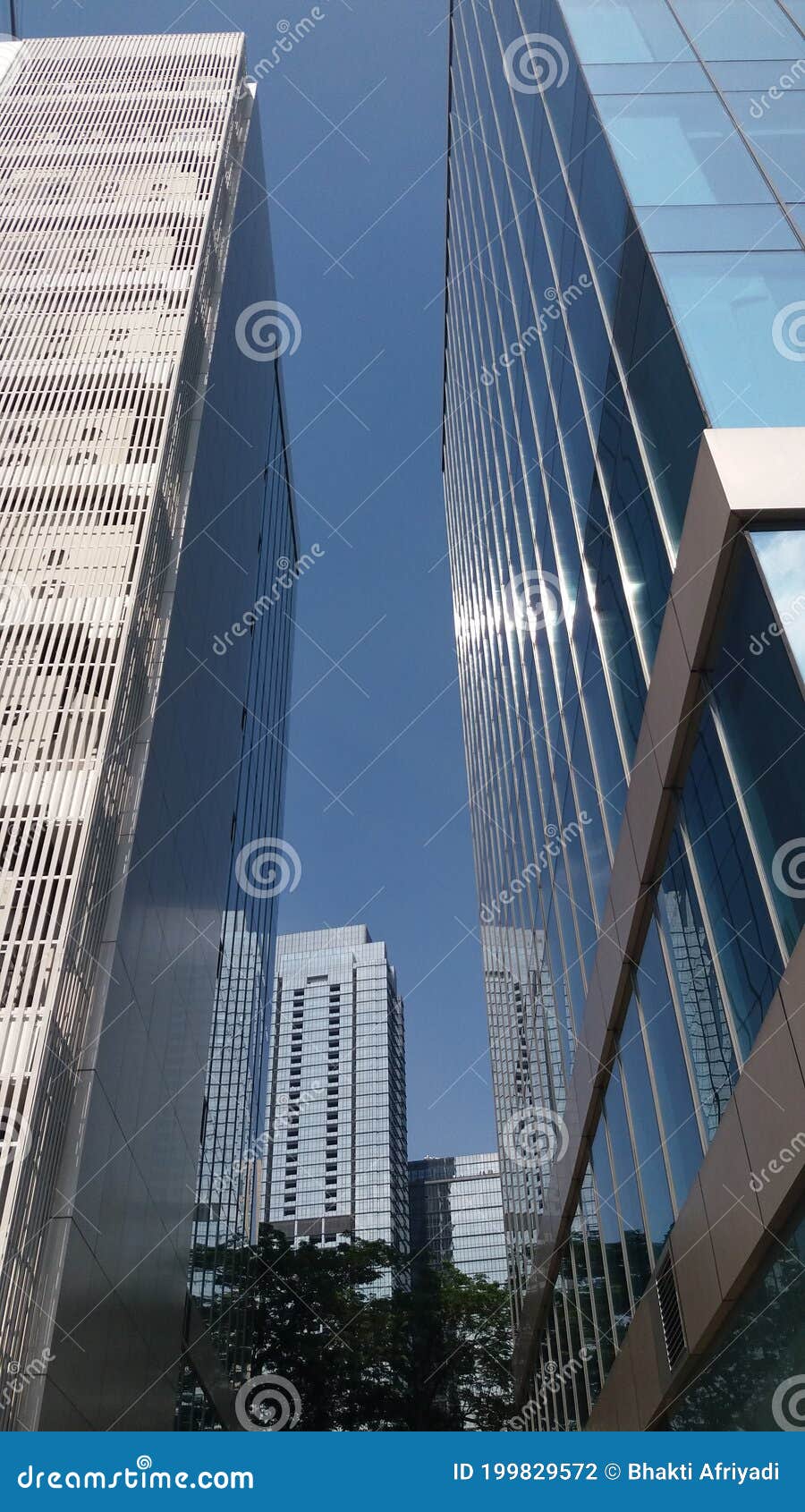 Between Buildings in Morning Sunlight Stock Photo - Image of sunlight ...