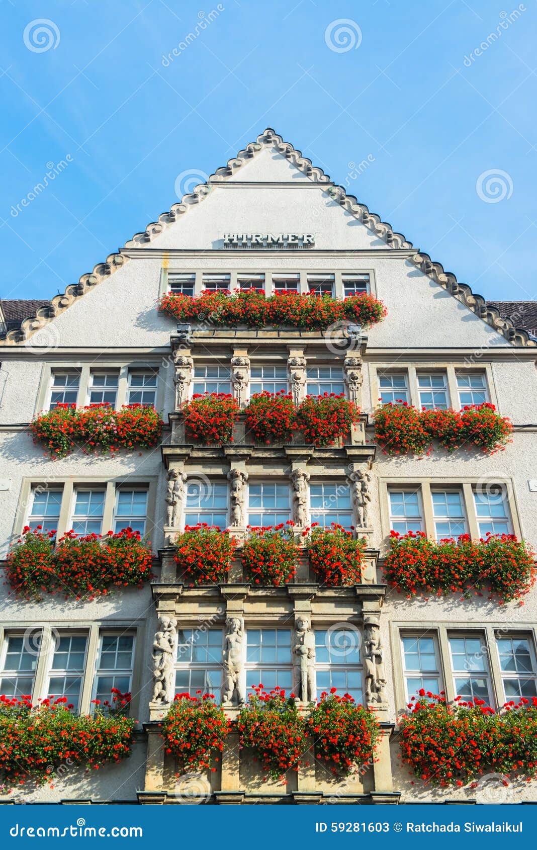 Buildings in Munich City Center Stock Image - Image of german, city ...