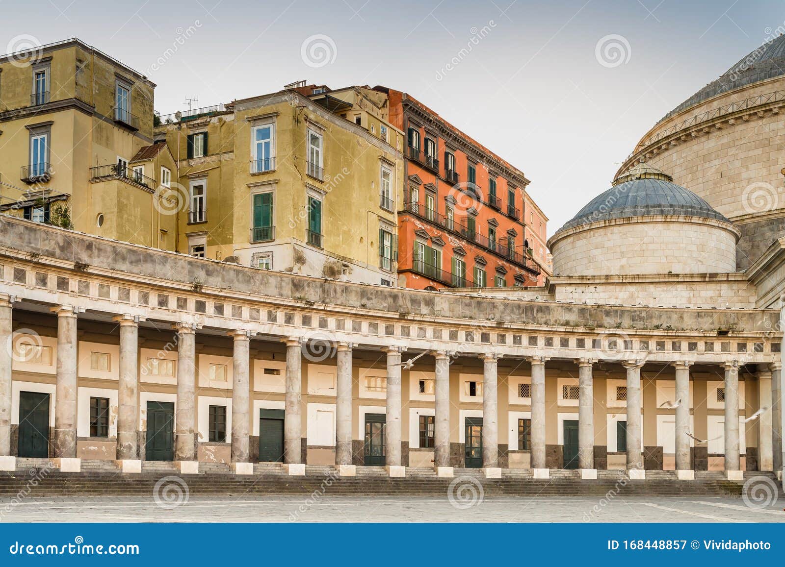 Buildings of Naples stock image. Image of windows, piazza - 168448857