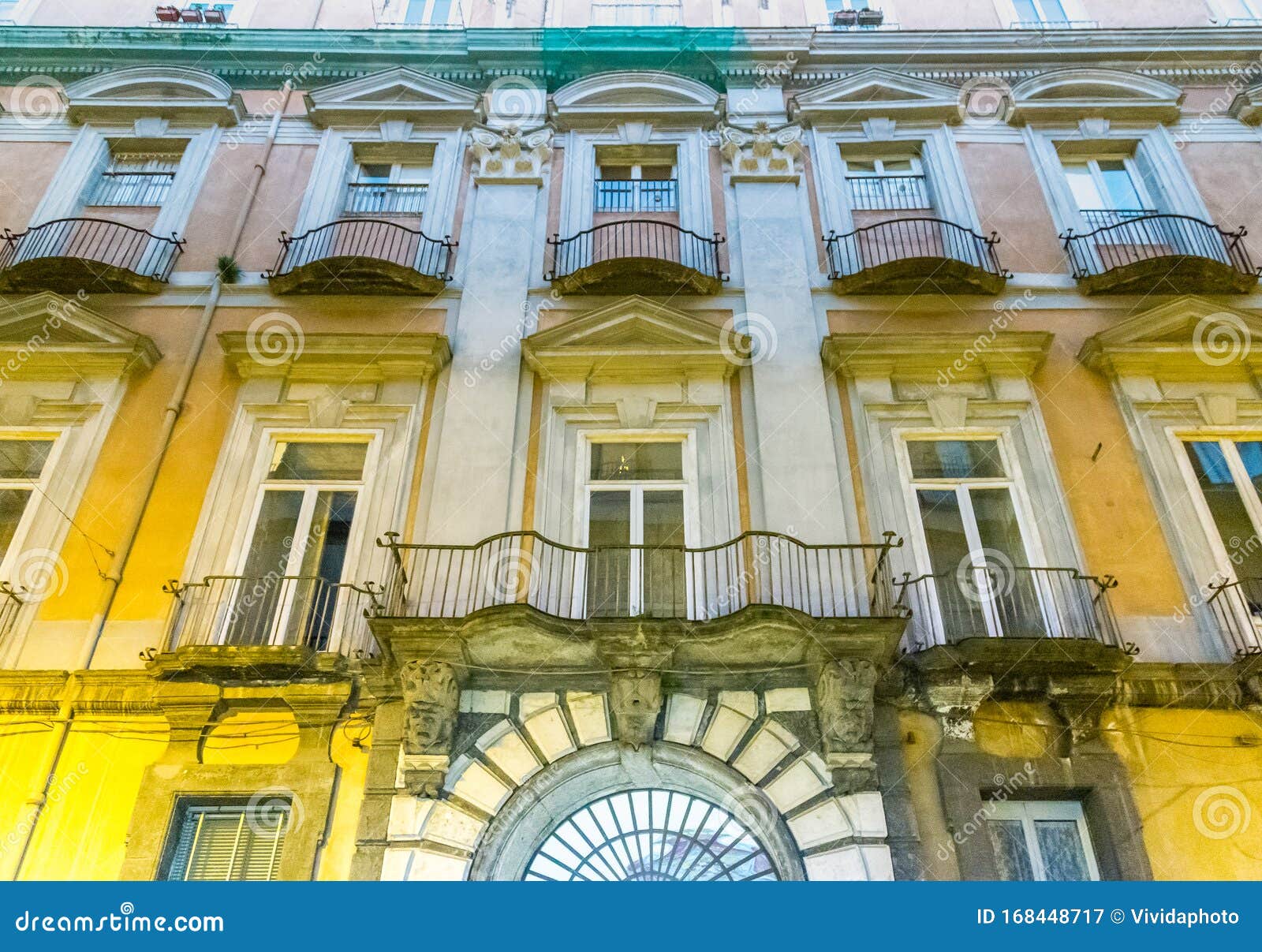 Buildings of Naples stock image. Image of typical, italy - 168448717