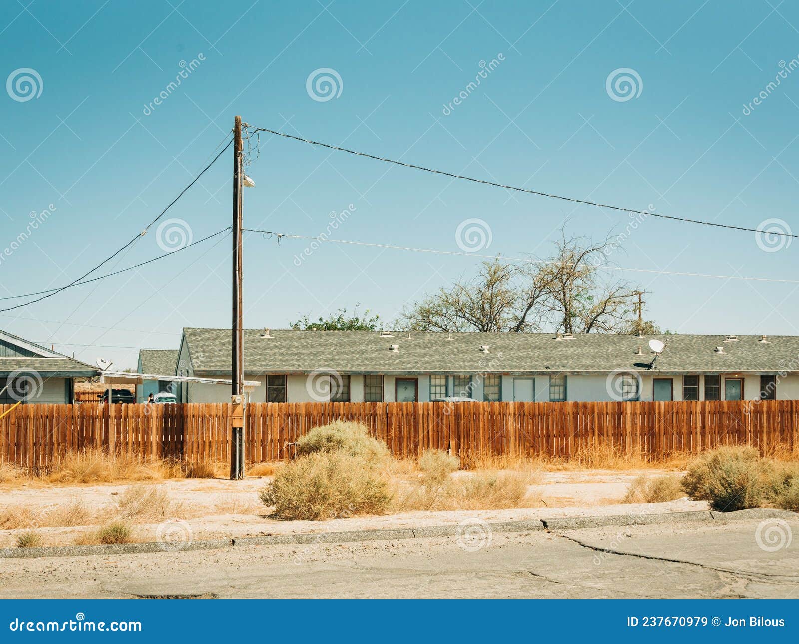 Buildings in North Edwards, California Stock Image - Image of building ...