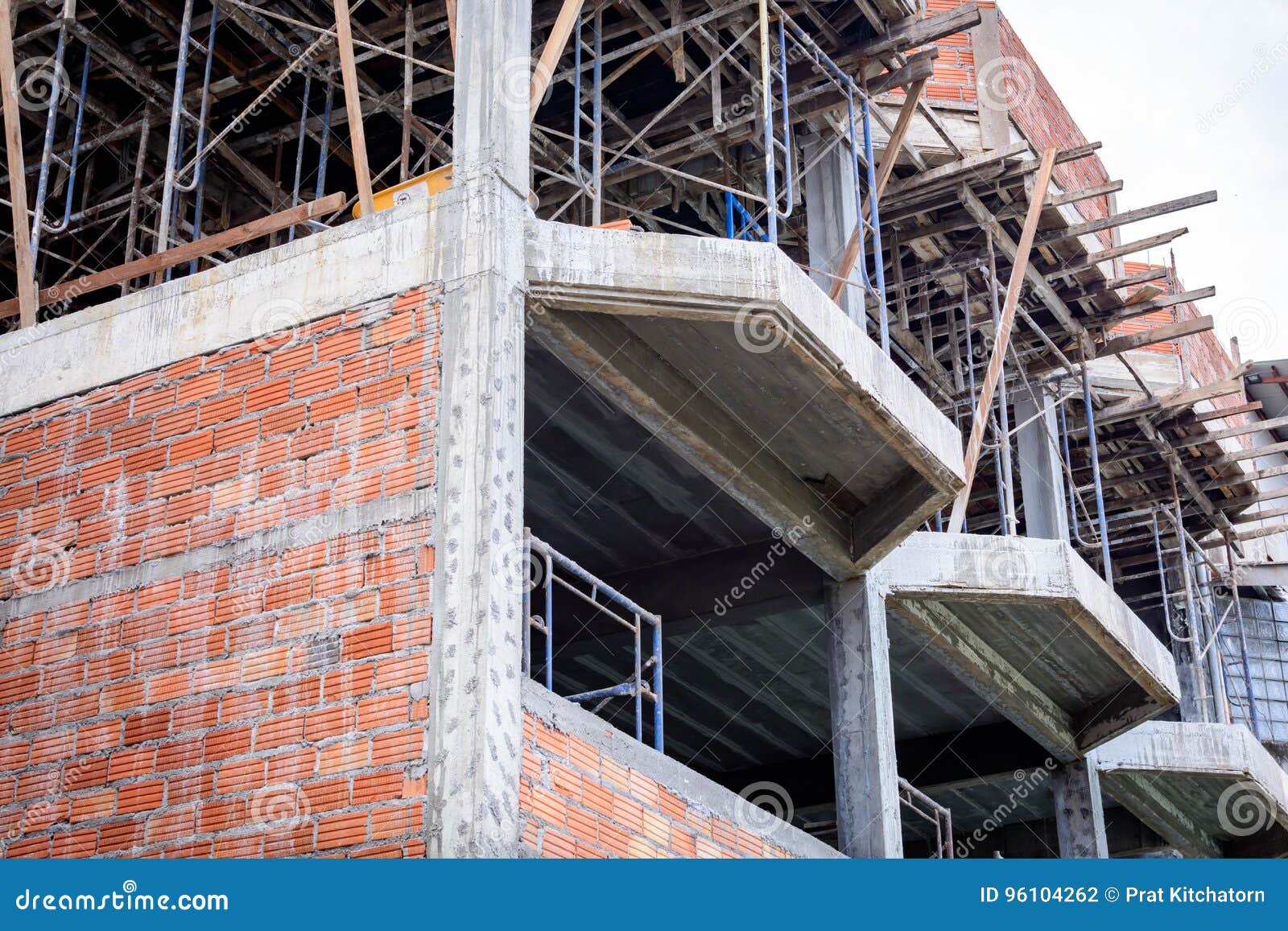 Buildings are Not Finished yet Stock Photo - Image of blue, city: 96104262