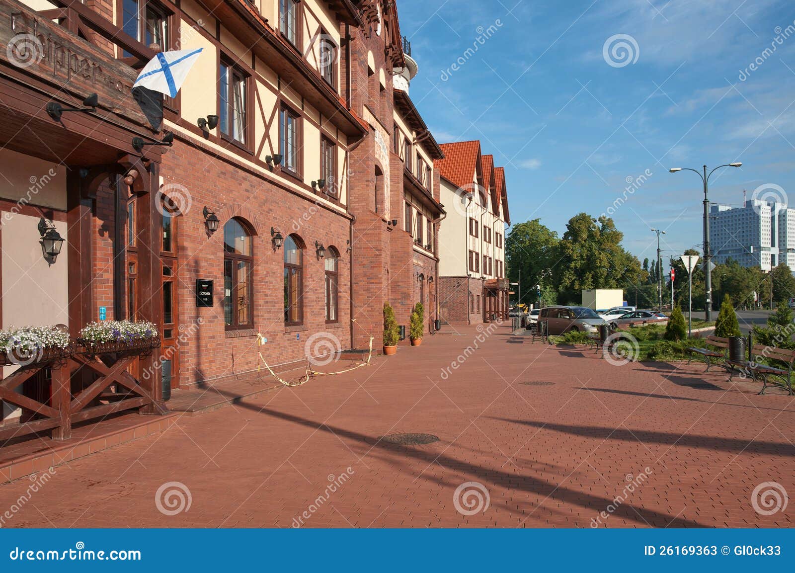 Buildings in Old Style. Kaliningrad. Russia Editorial Stock Photo ...