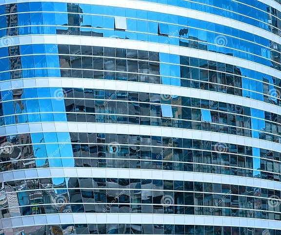 Buildings Reflected in Glassed Stock Photo - Image of built ...