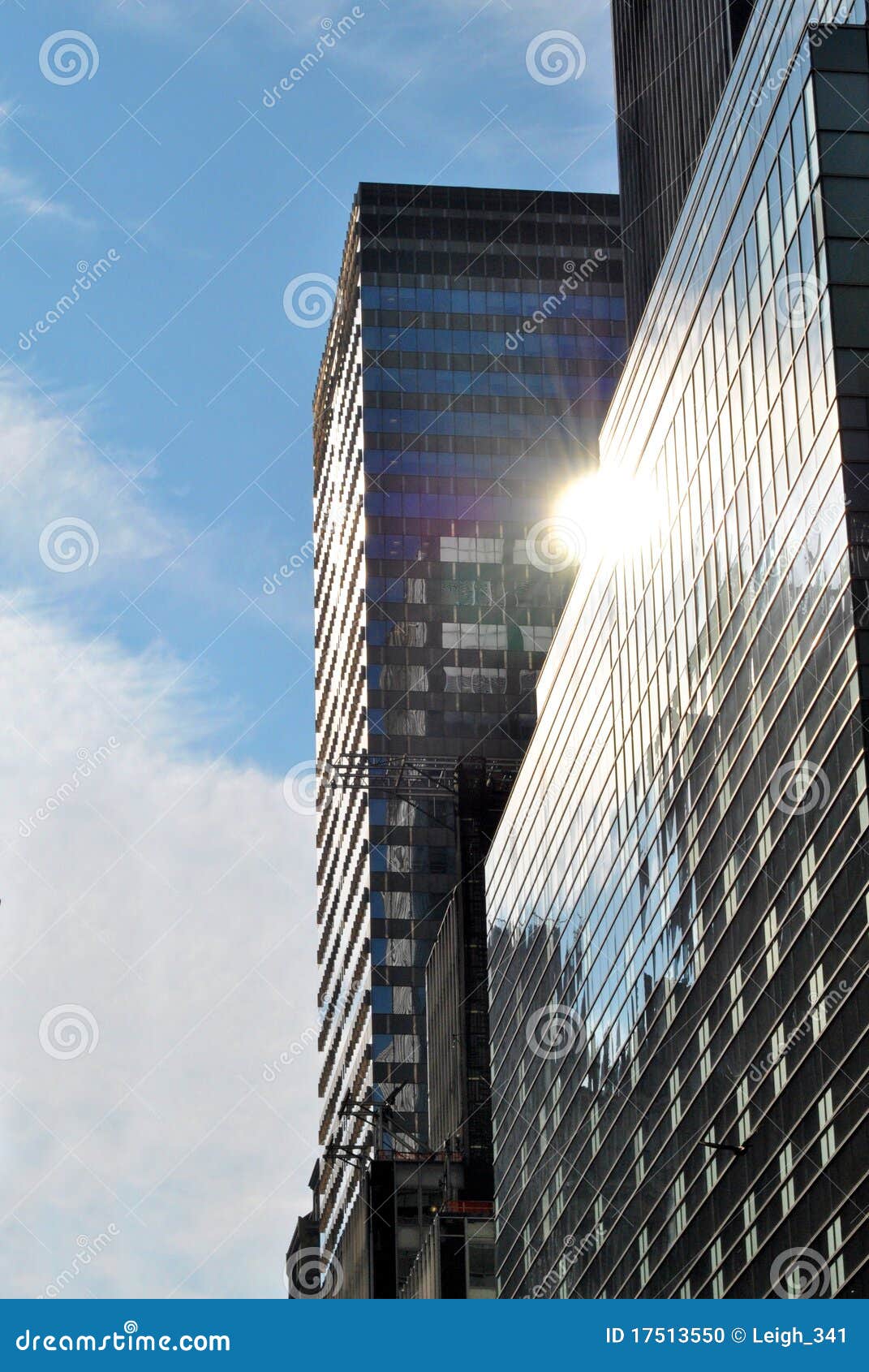 Buildings Reflecting the Sunlight Stock Photo - Image of architecture ...