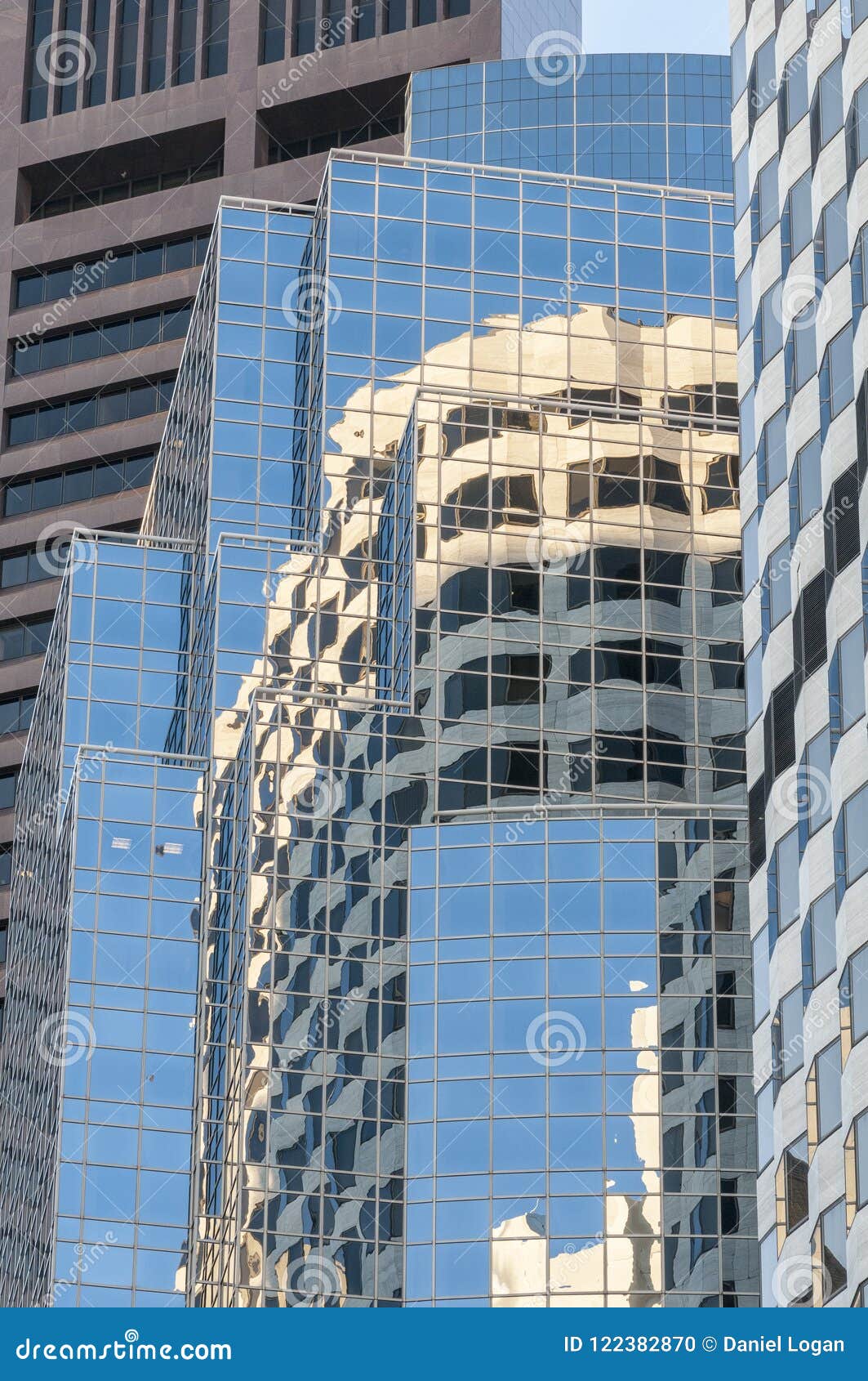Buildings Reflections Angles Shapes Stock Photo - Image of city ...