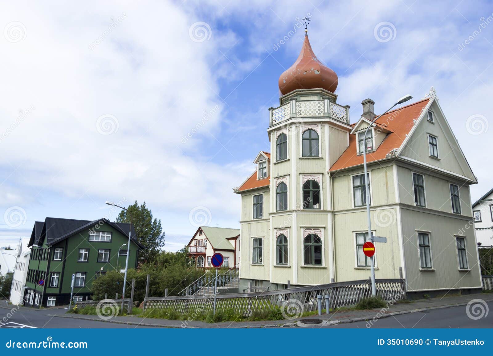 Buildings in Reykjavik stock photo. Image of traditional - 35010690