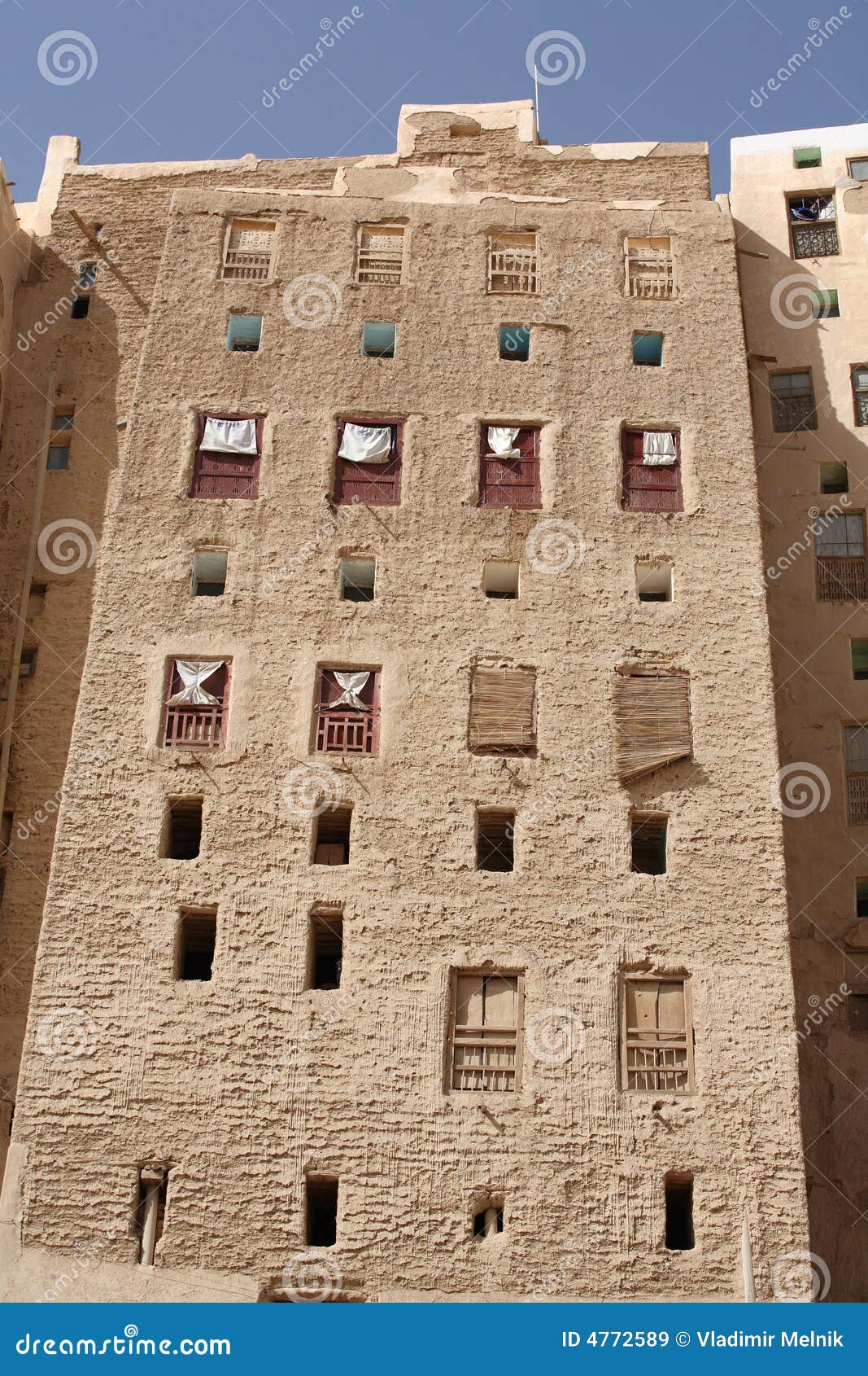 Buildings in Shibam, Yemen stock image. Image of village - 4772589