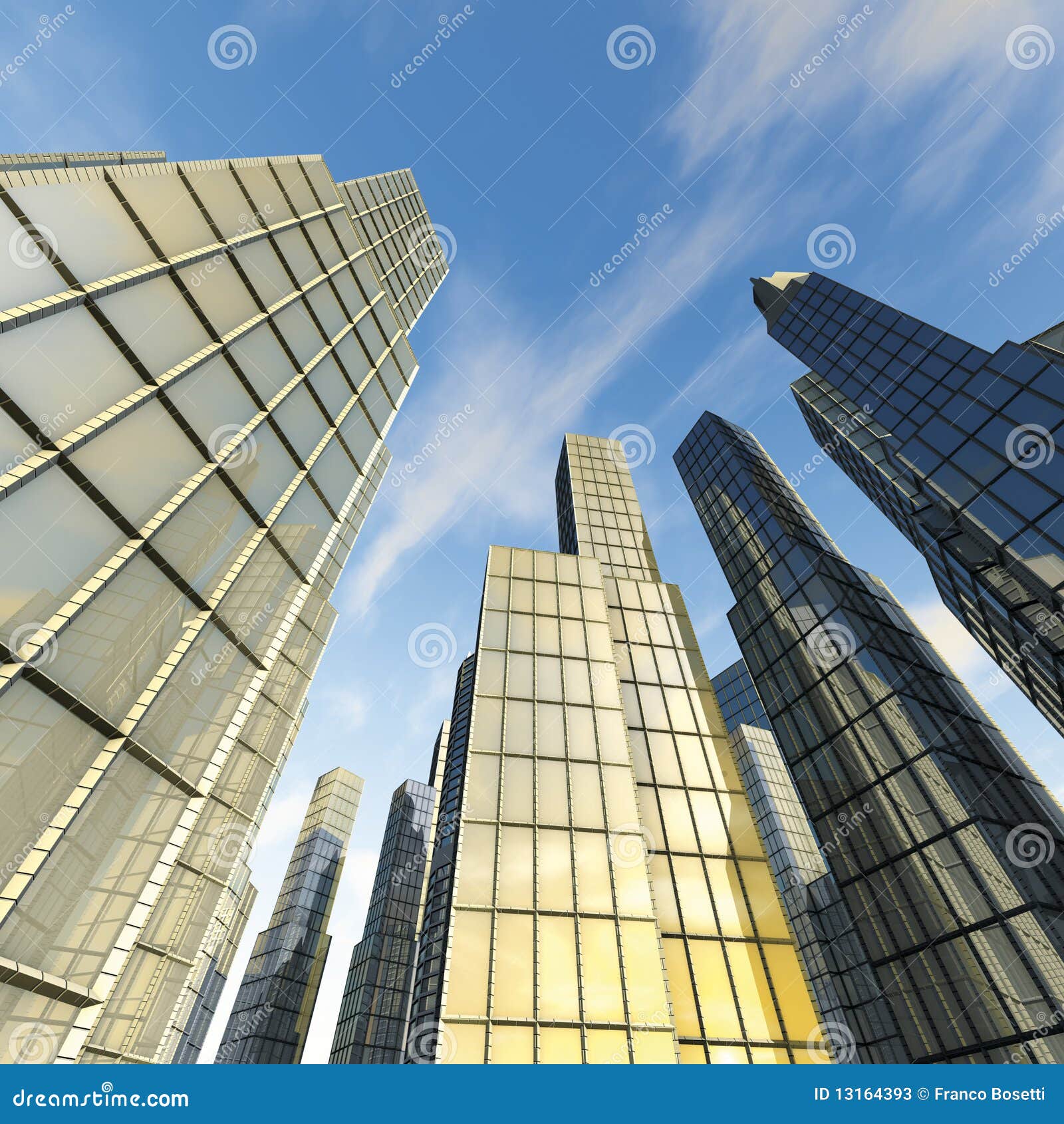Buildings skyline stock illustration. Illustration of office - 13164393