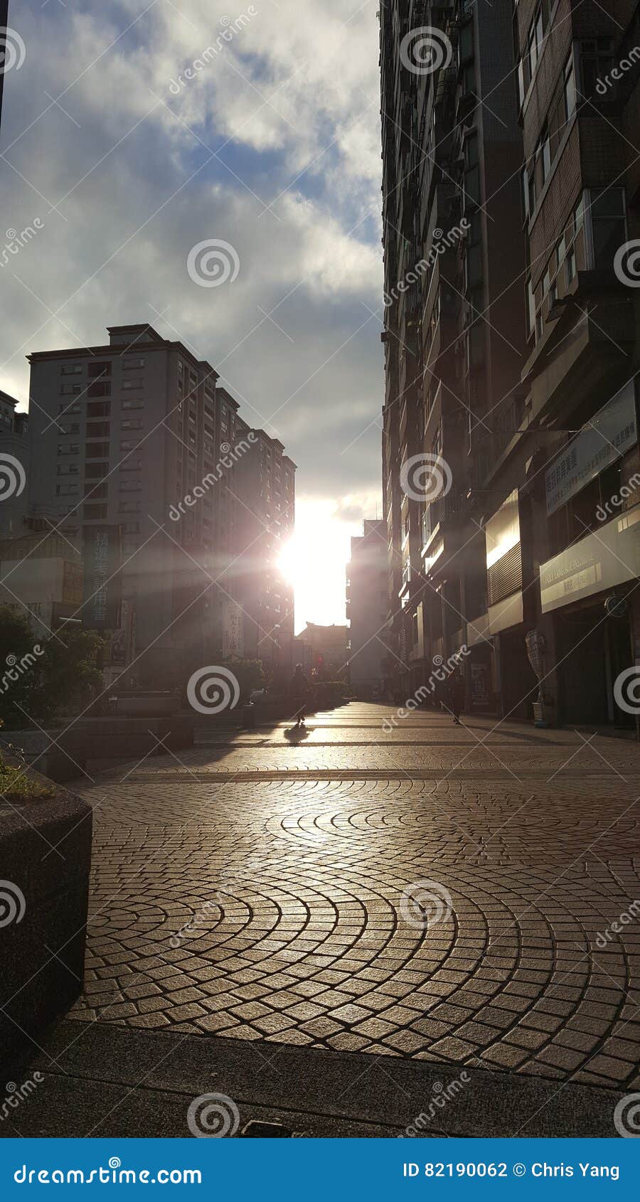 Buildings at sunset editorial photography. Image of apartment - 82190062