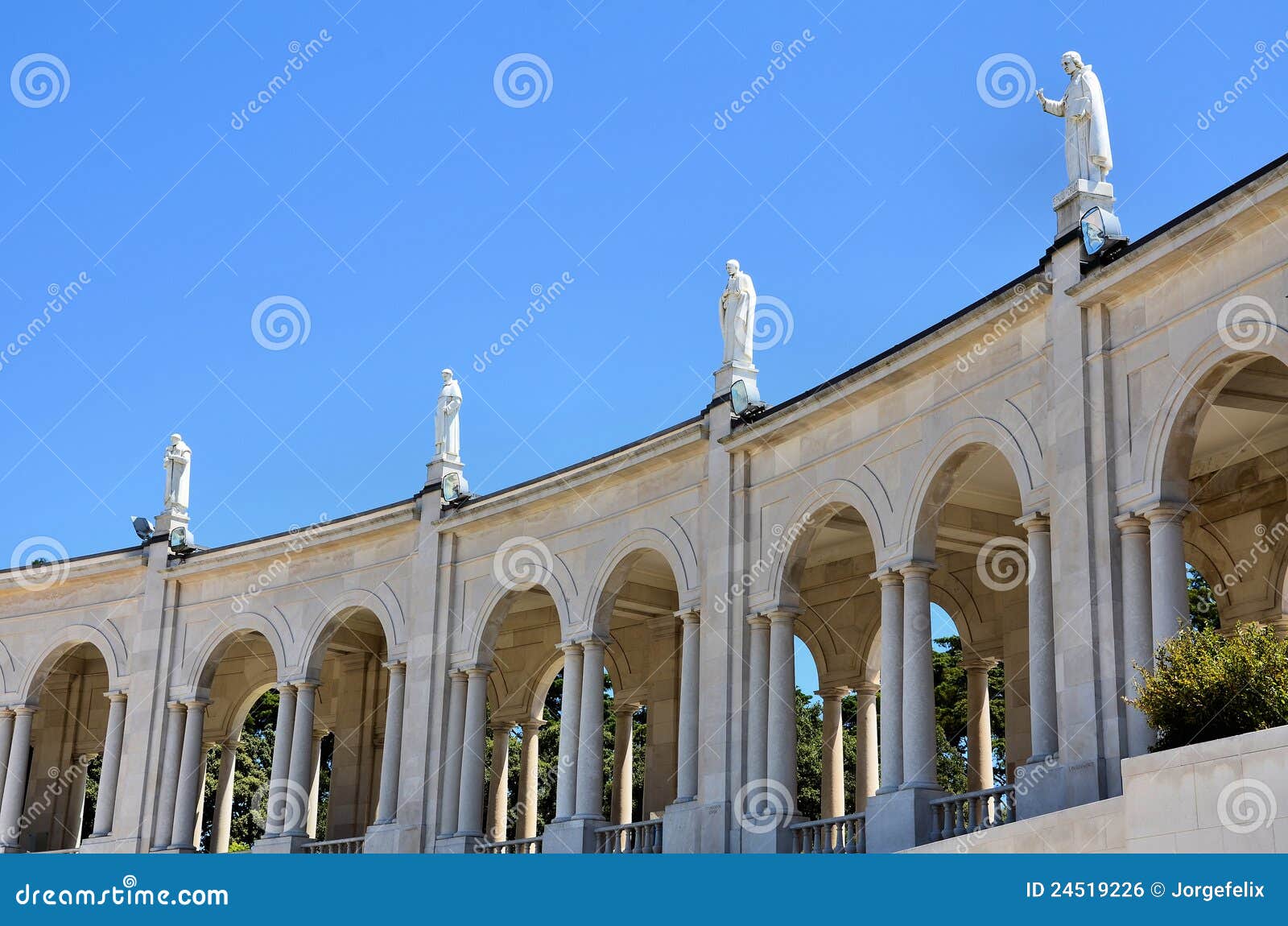 Buildings Surrounding the Courtyard of Fatima Stock Photo - Image of ...