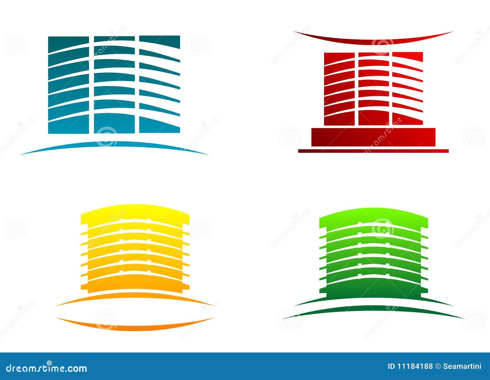 Buildings symbols stock vector. Illustration of city - 11184188
