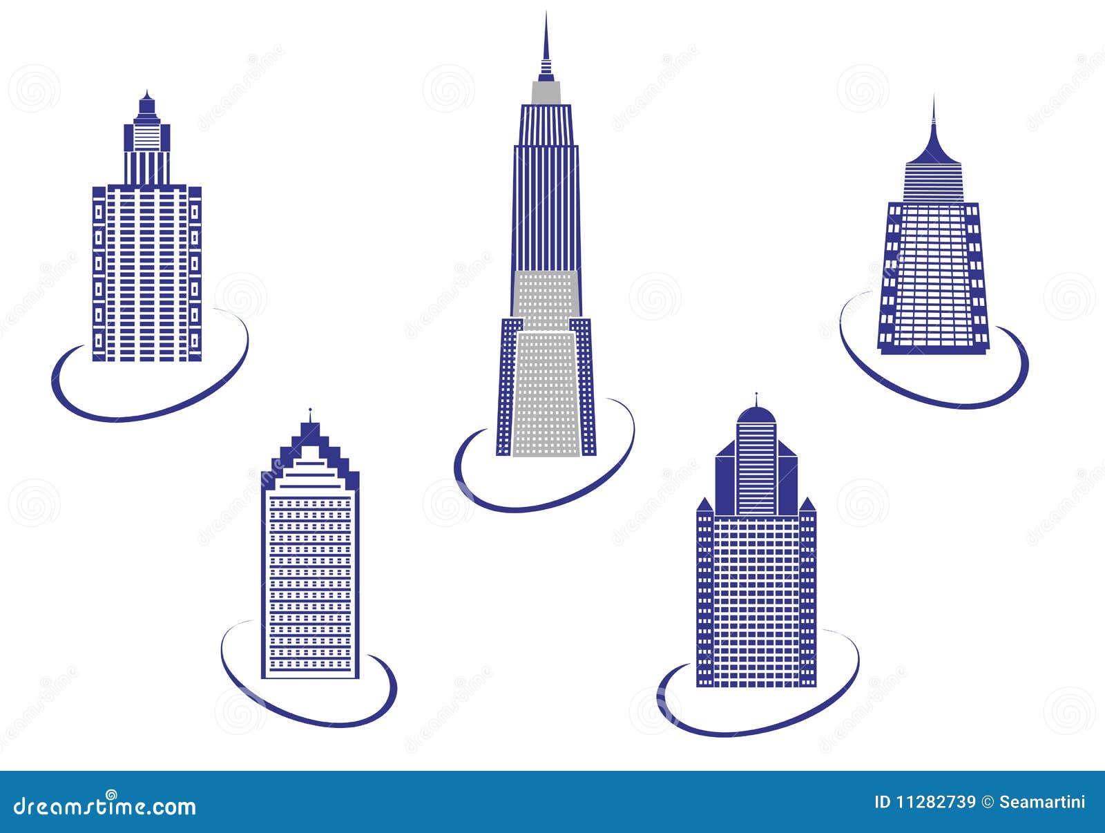 Buildings symbols stock vector. Illustration of investment - 11282739