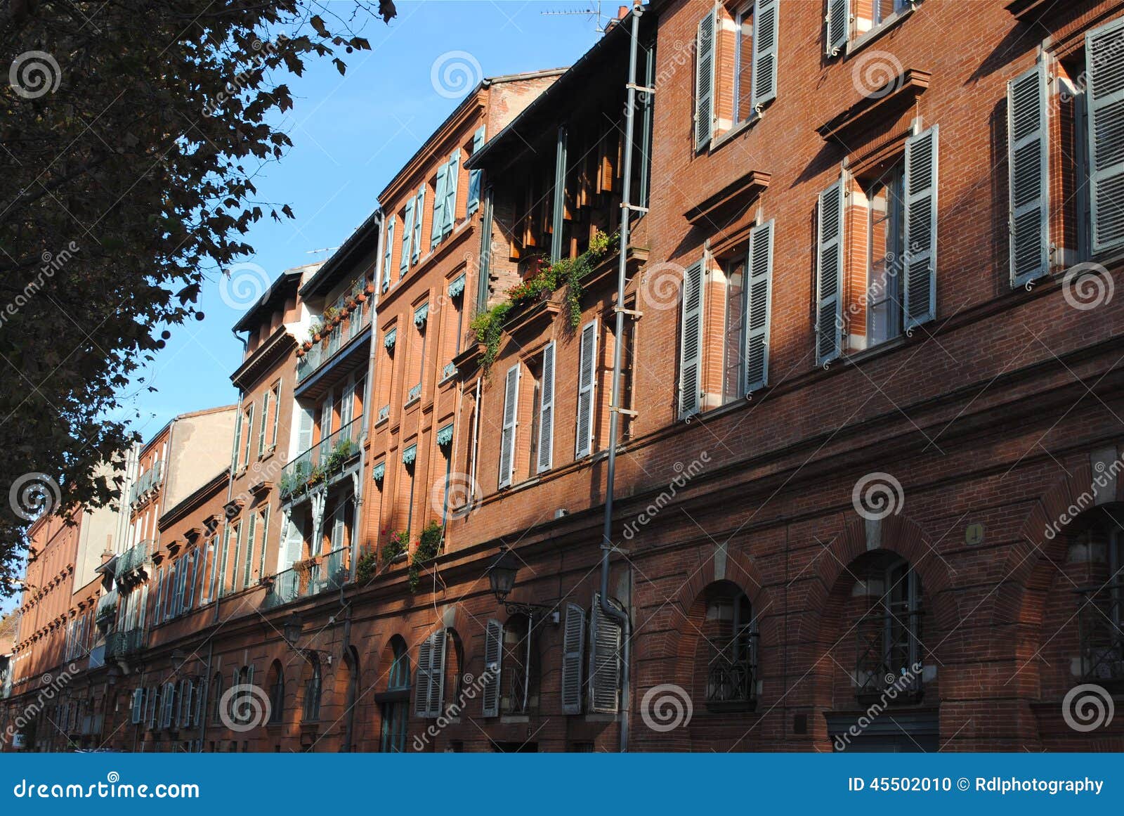 Buildings in Toulouse stock photo. Image of skies, france - 45502010