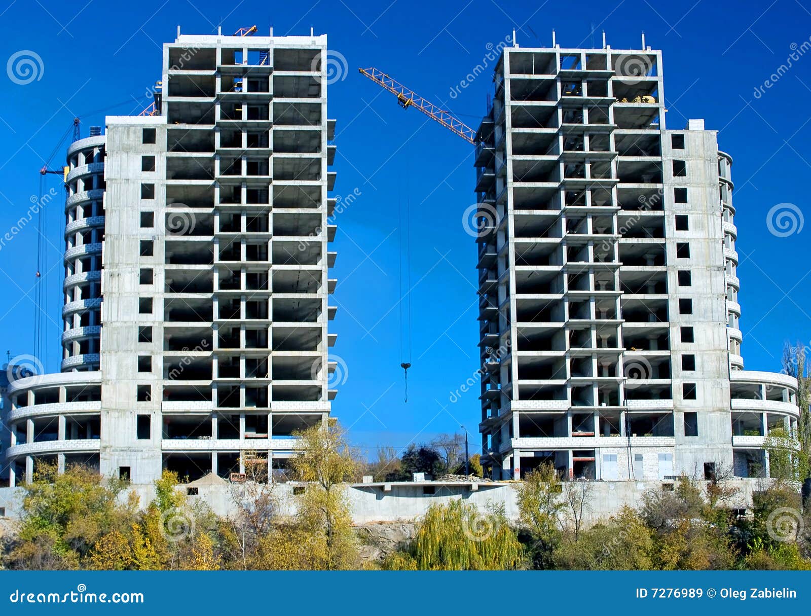 Buildings Under Construction Stock Image - Image of build, engineering ...