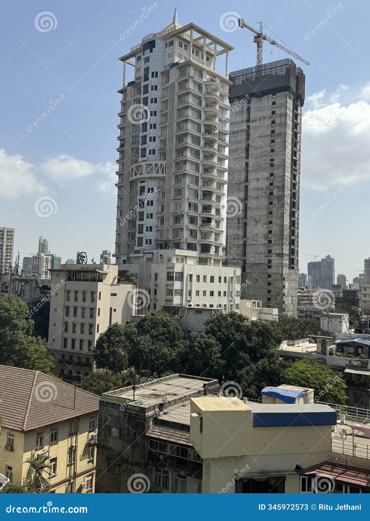 Buildings Under Construction in the City of Mumbai in India Editorial ...