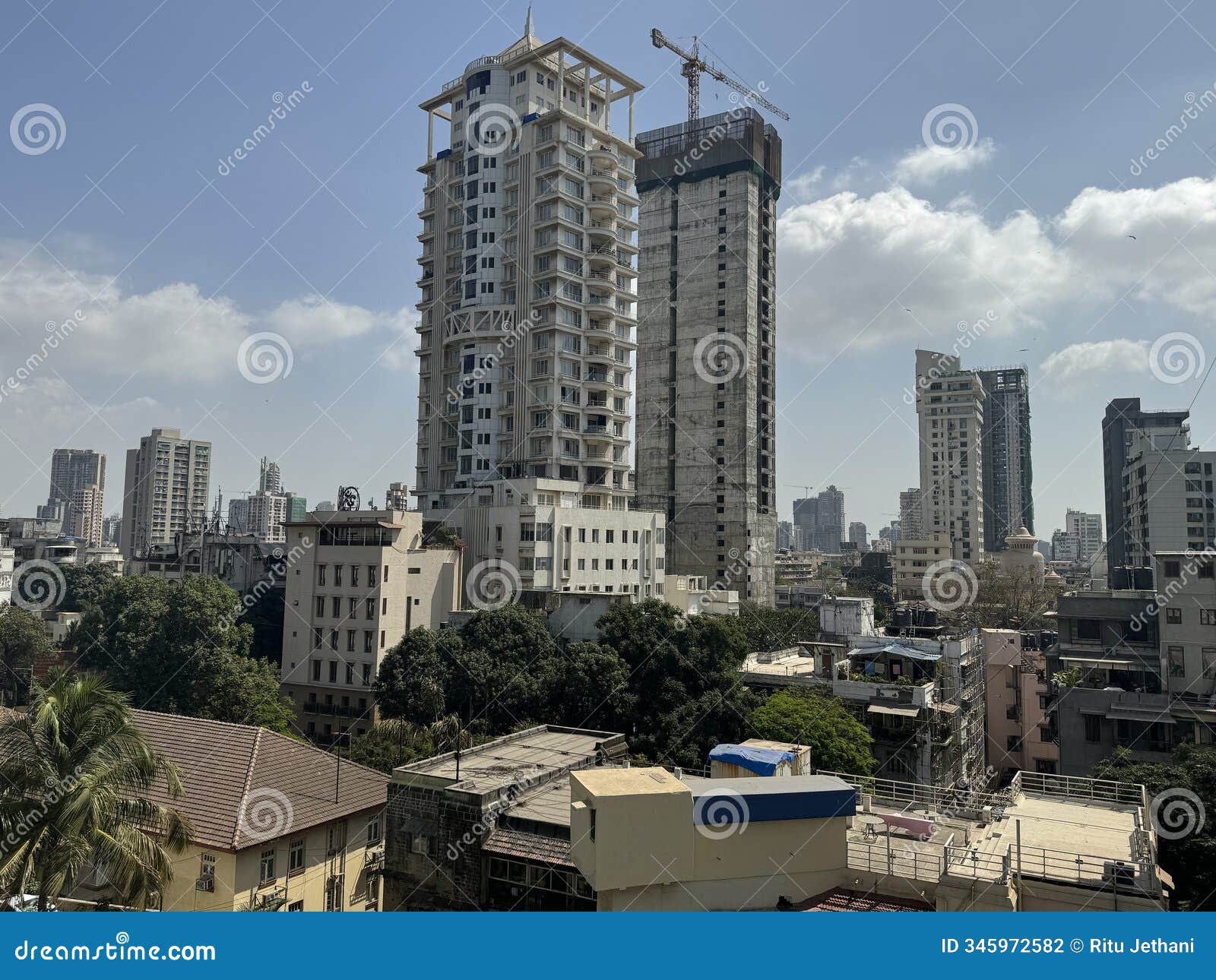 Buildings Under Construction in the City of Mumbai in India Editorial ...