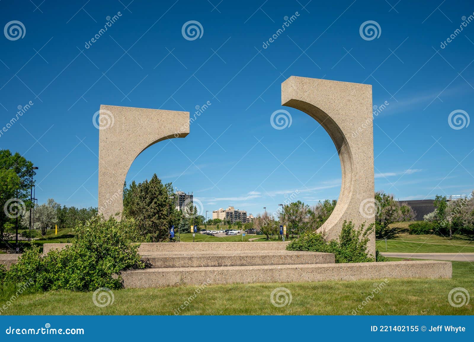 Grounds at the University of Lethbridge Editorial Image - Image of ...