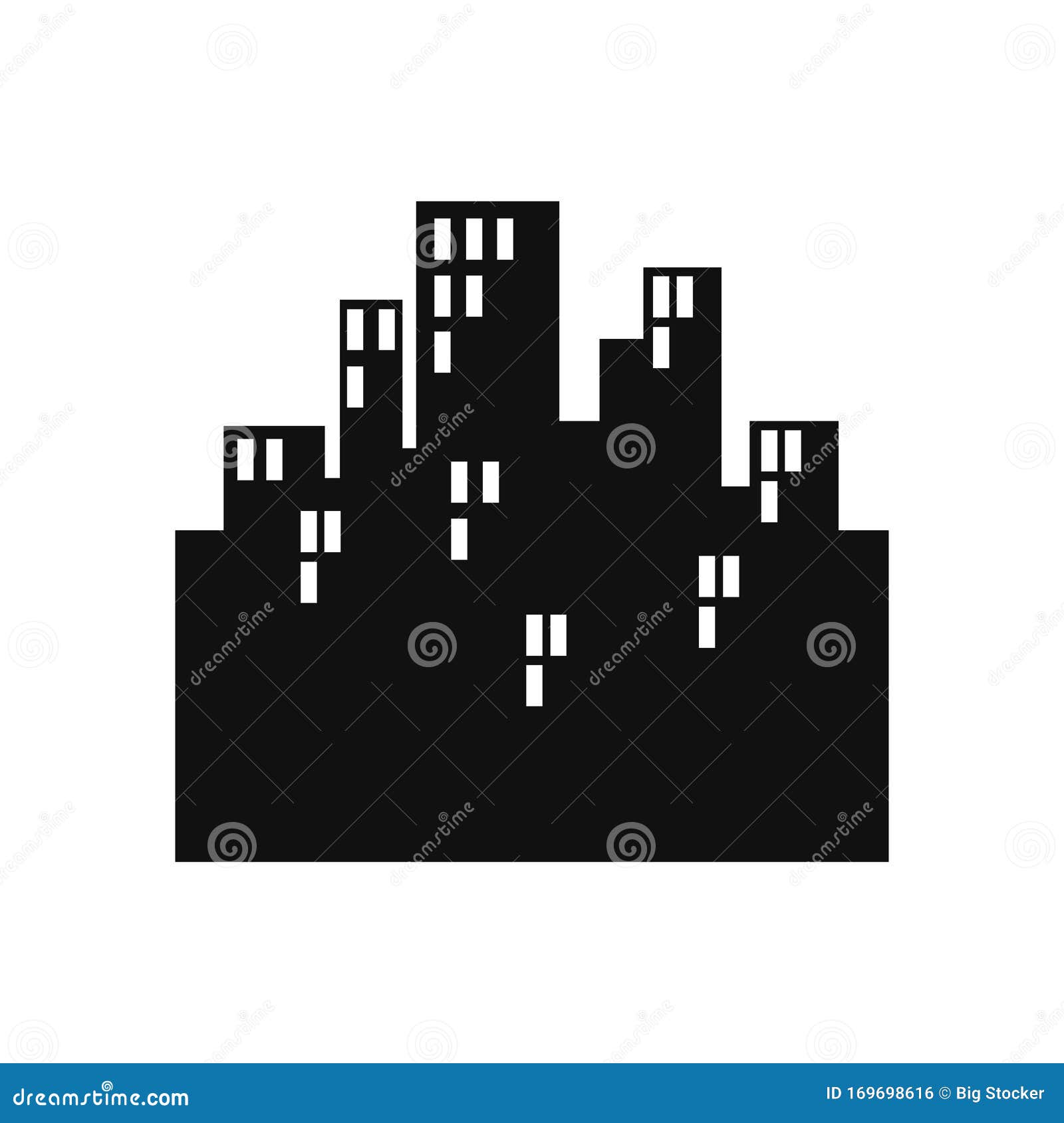 Buildings Vector Icon in Modern Design Style for Web Site and Mobile ...