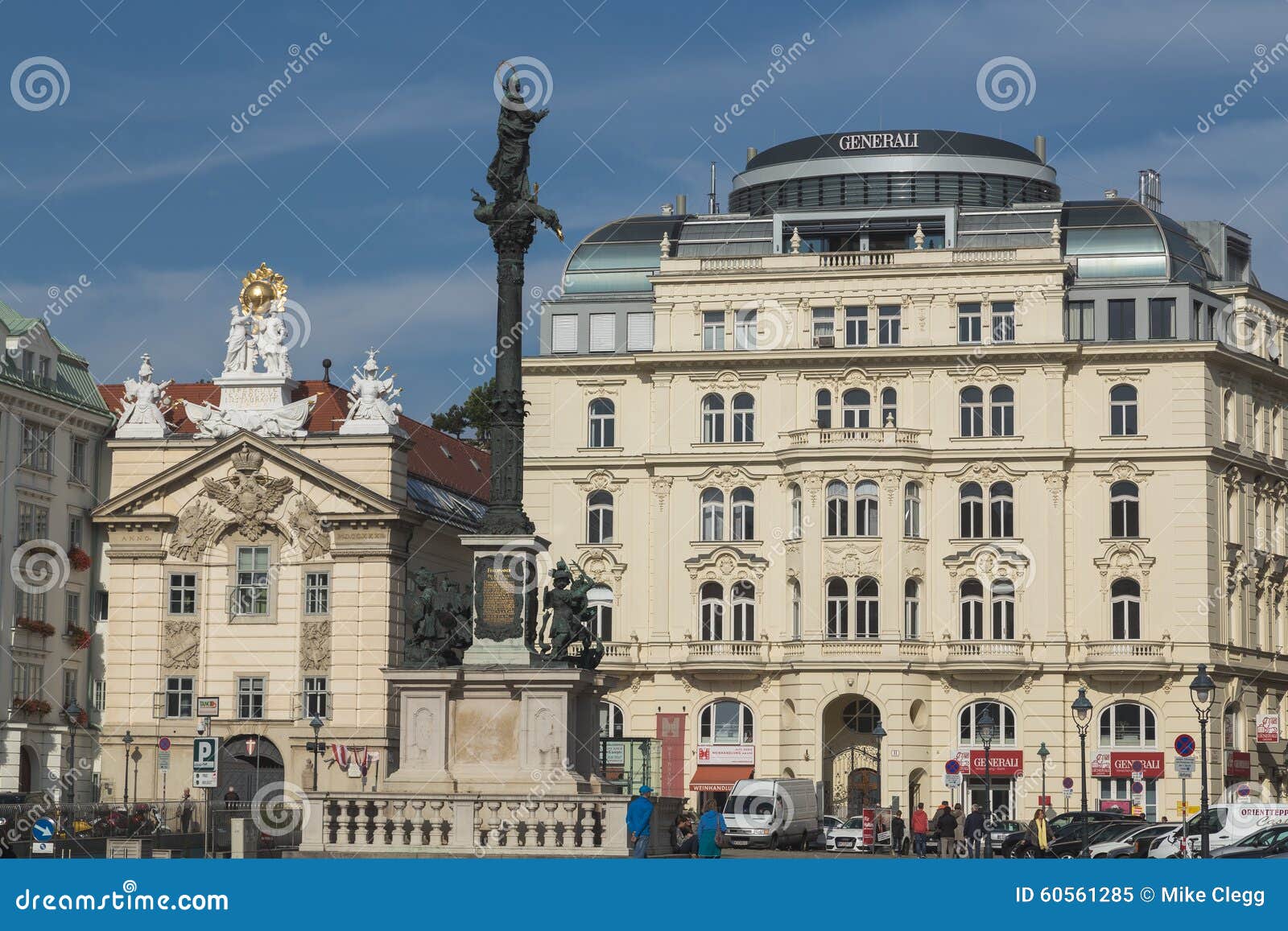 Buildings in Vienna editorial image. Image of faded, generali - 60561285