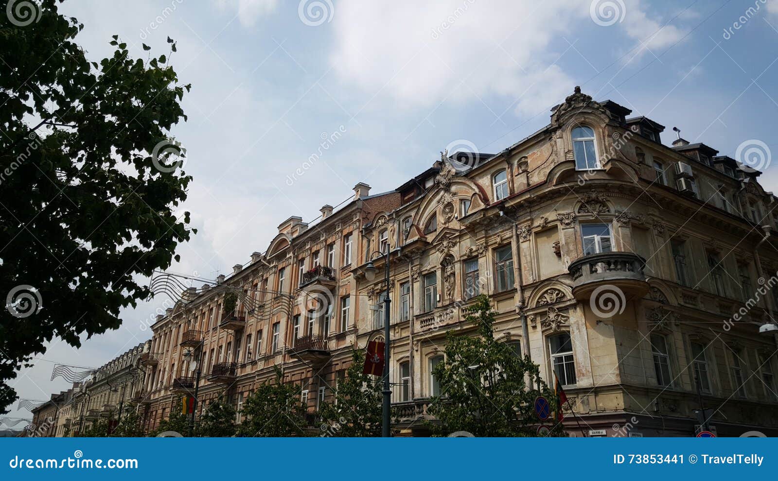 Buildings in Vilnius editorial photo. Image of building - 73853441