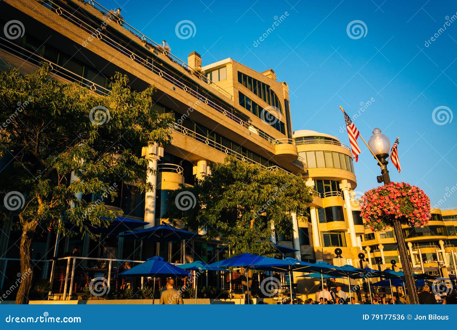 Buildings on the Waterfront in Georgetown, Washington, DC. Editorial ...