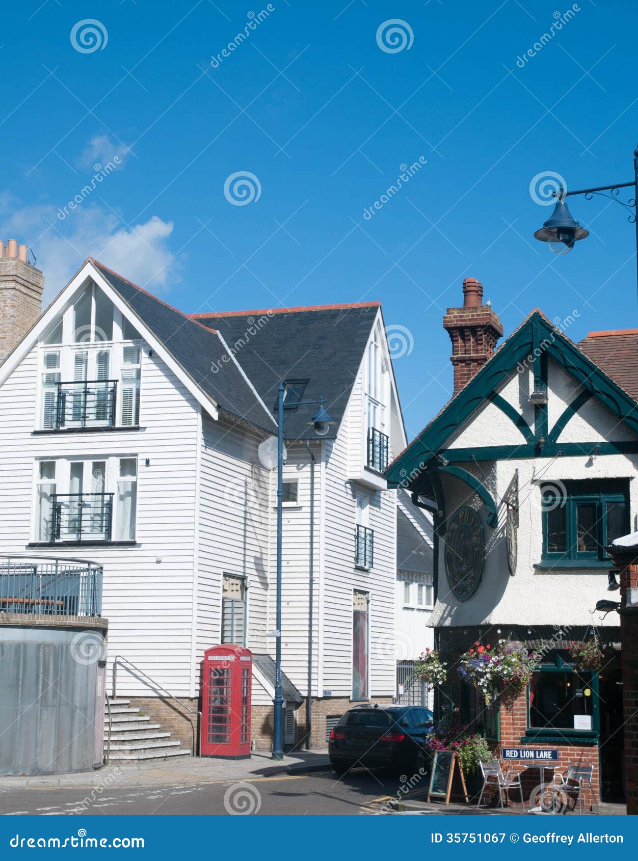 Buildings in Whitstable Town Stock Image - Image of travel, summer ...