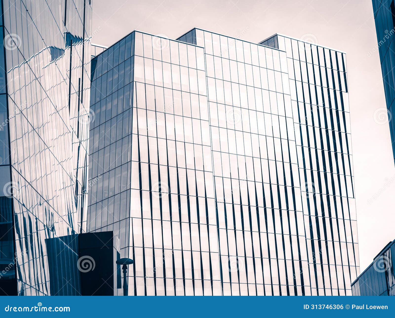 Buildings. Windows and Lines. Split Tone. Stock Photo - Image of ...