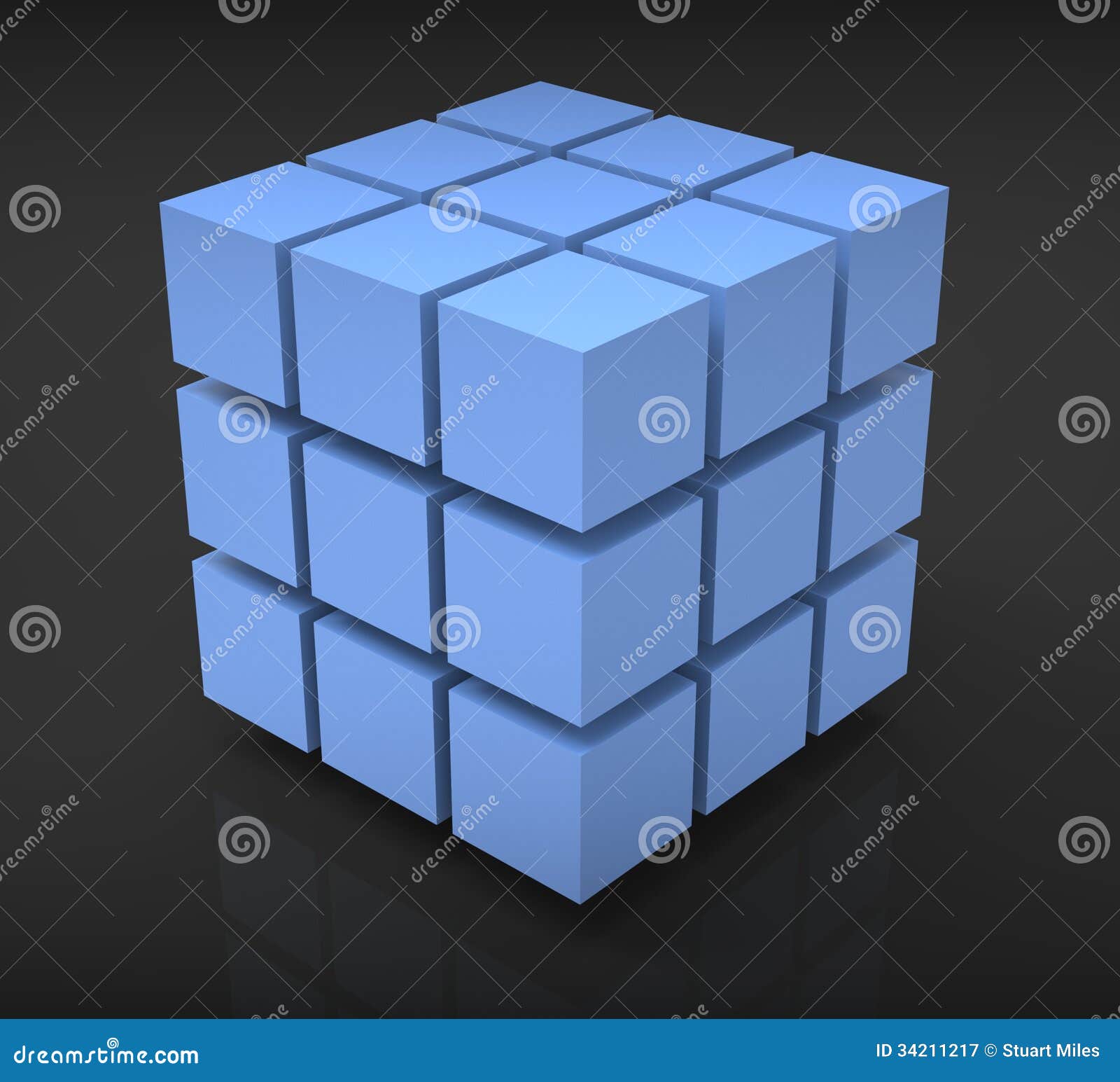 3d Blocks Structure Background. Black And White Grainy Design ...
