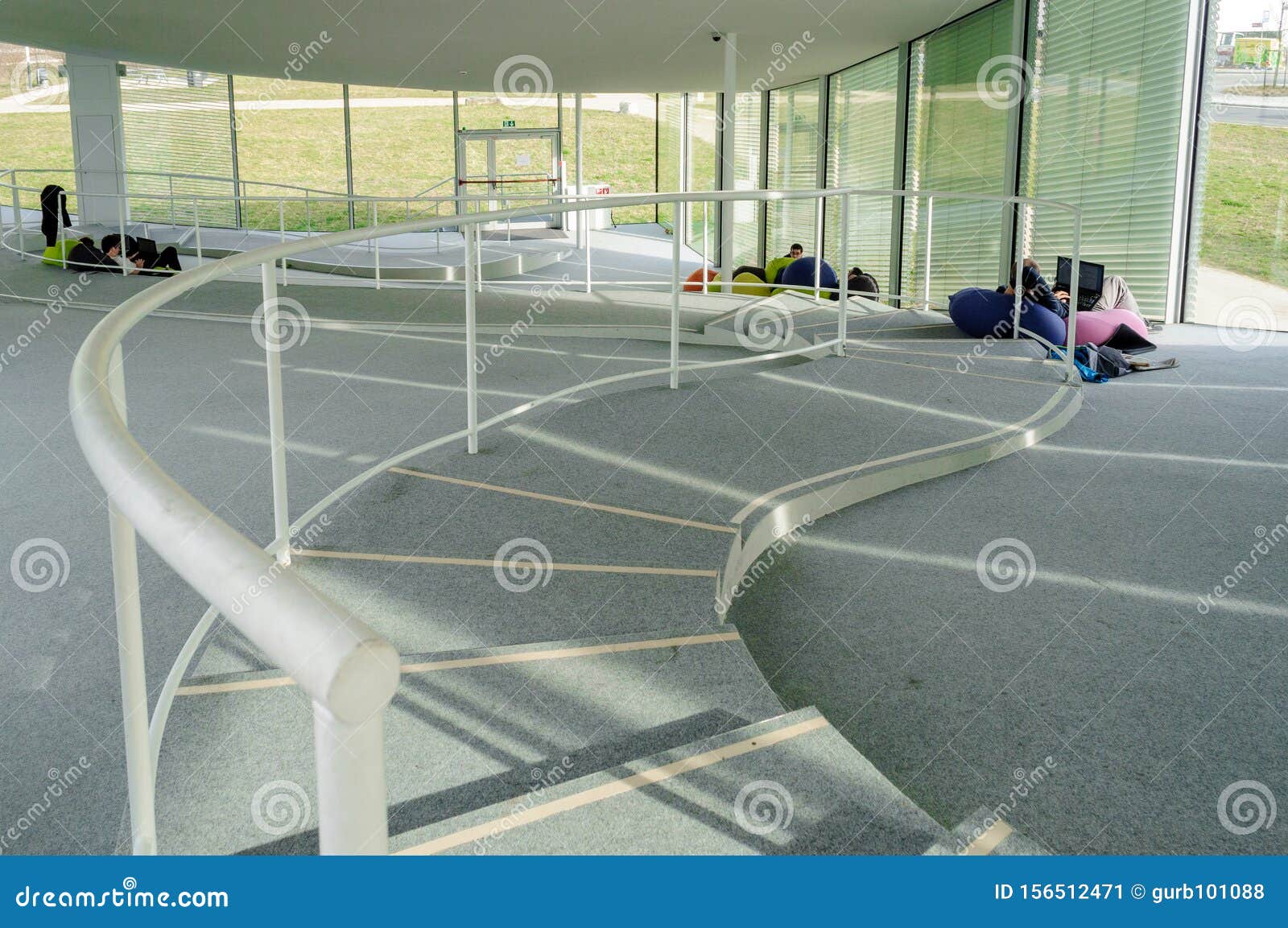 Rolex Learning Center At EPFL After Sunset Editorial Image ...